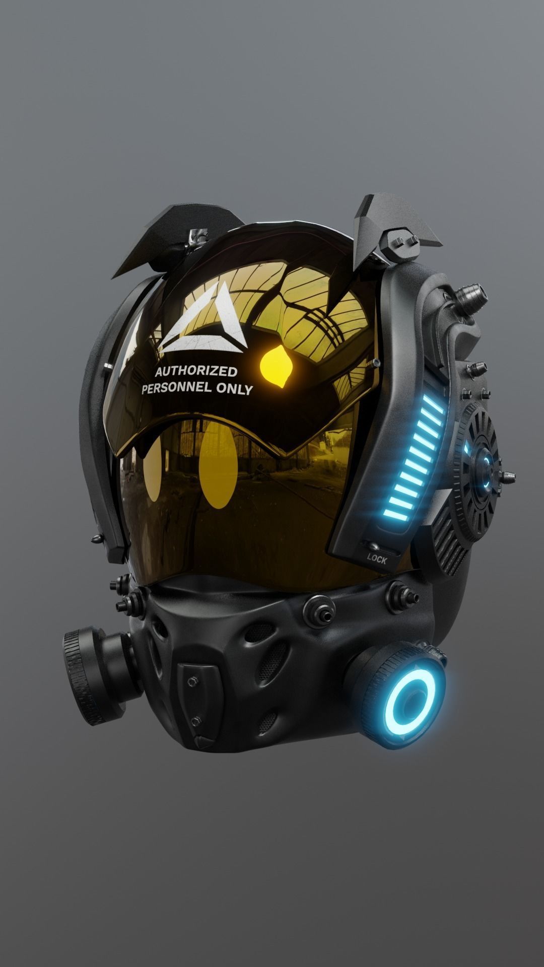 Cyber Helmet 3D model | CGTrader