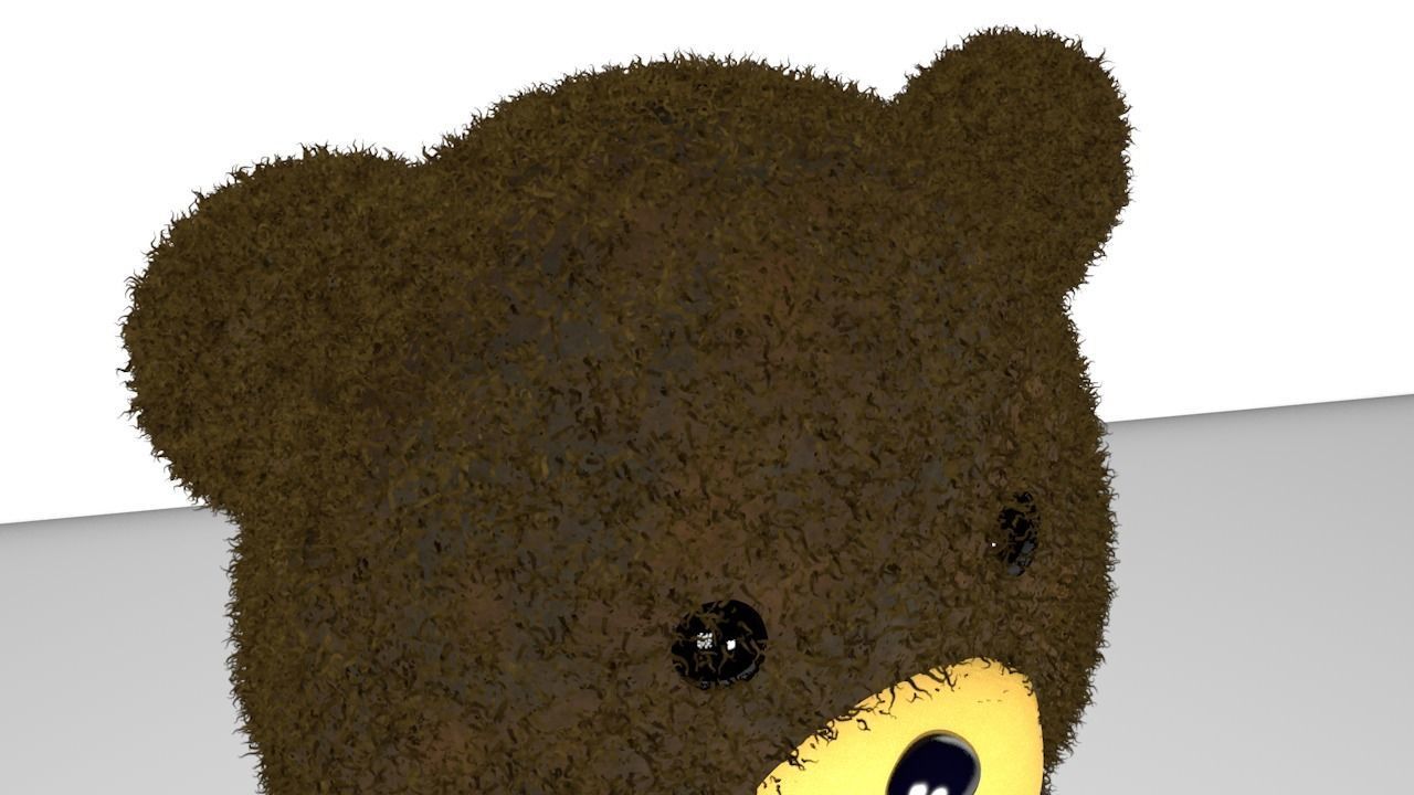 Fuzzy Teddy Bear 3D model animated | CGTrader