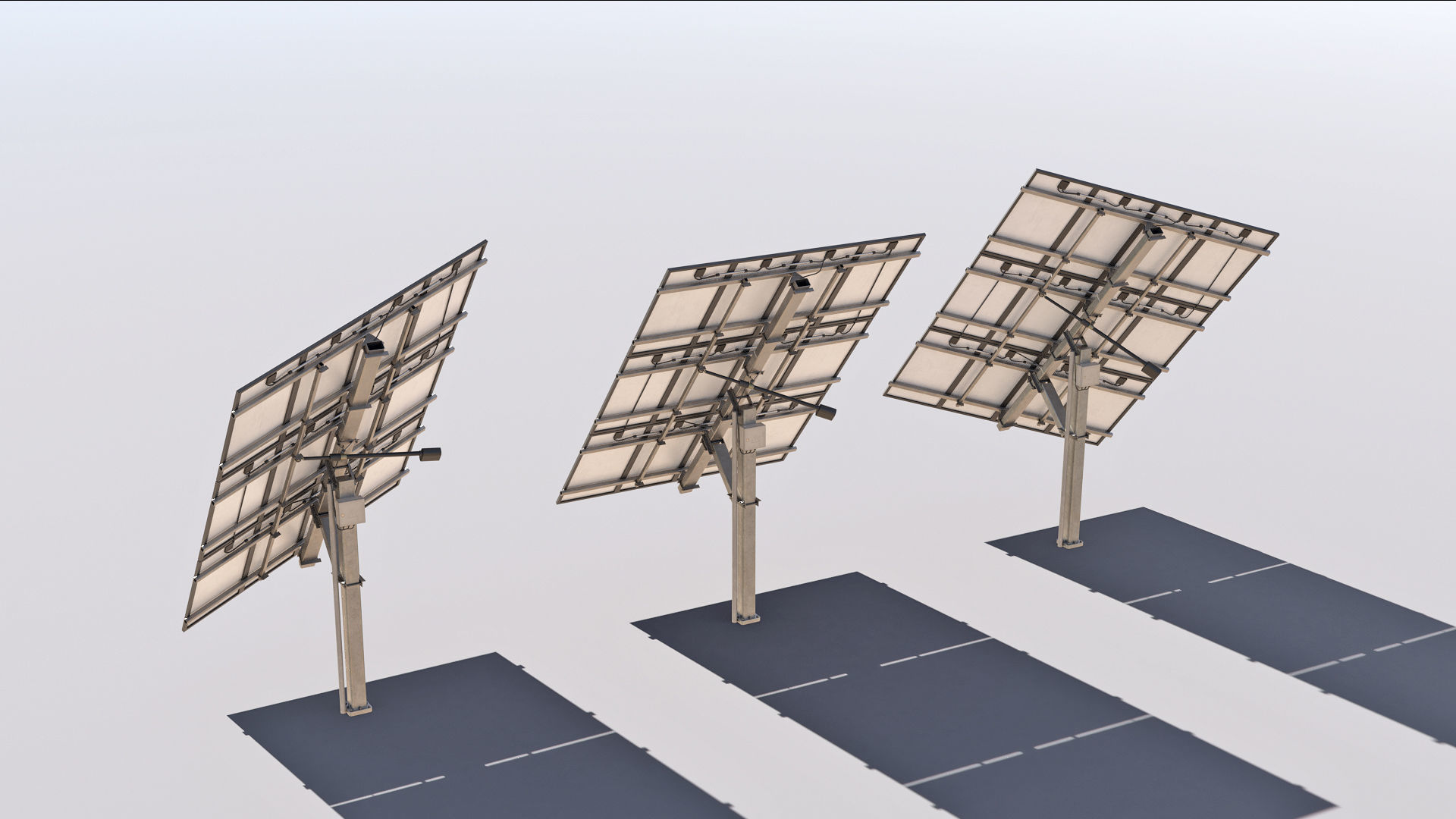 3D model Solar Panels VR / AR / low-poly | CGTrader