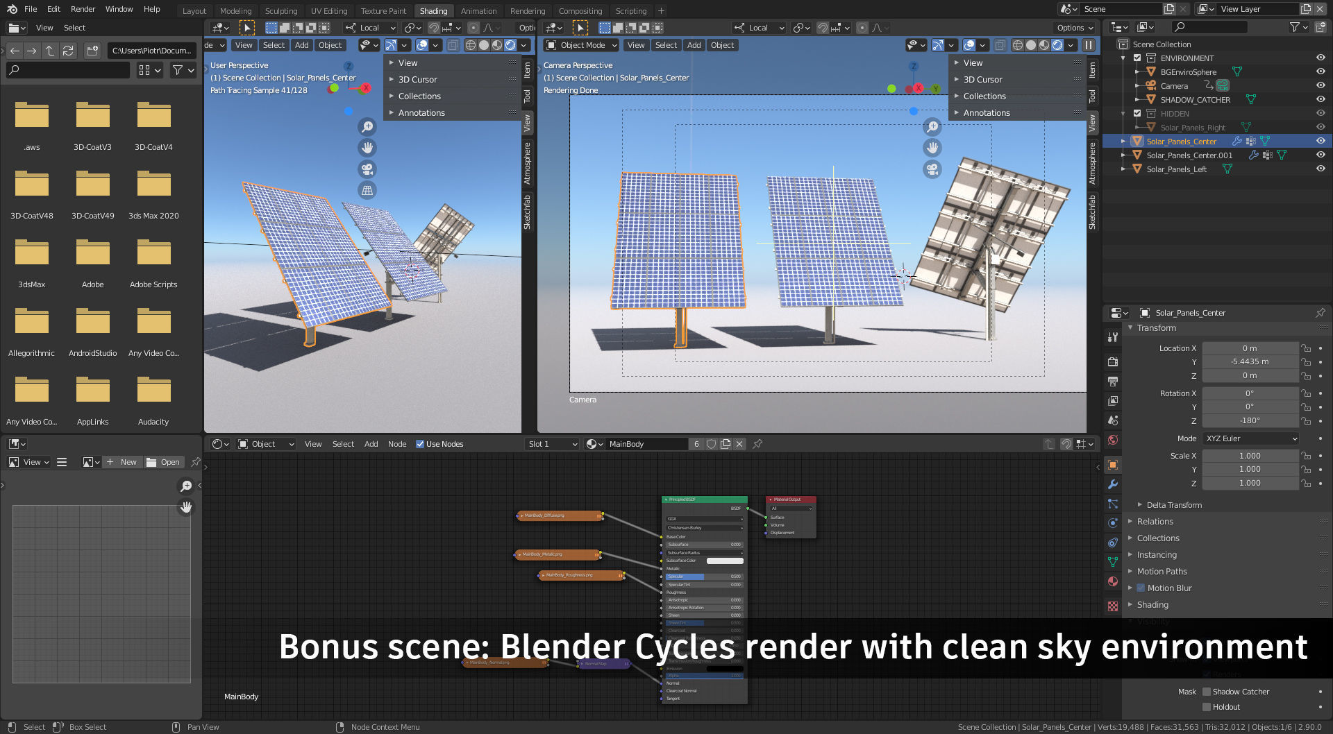 3D model Solar Panels VR / AR / low-poly | CGTrader