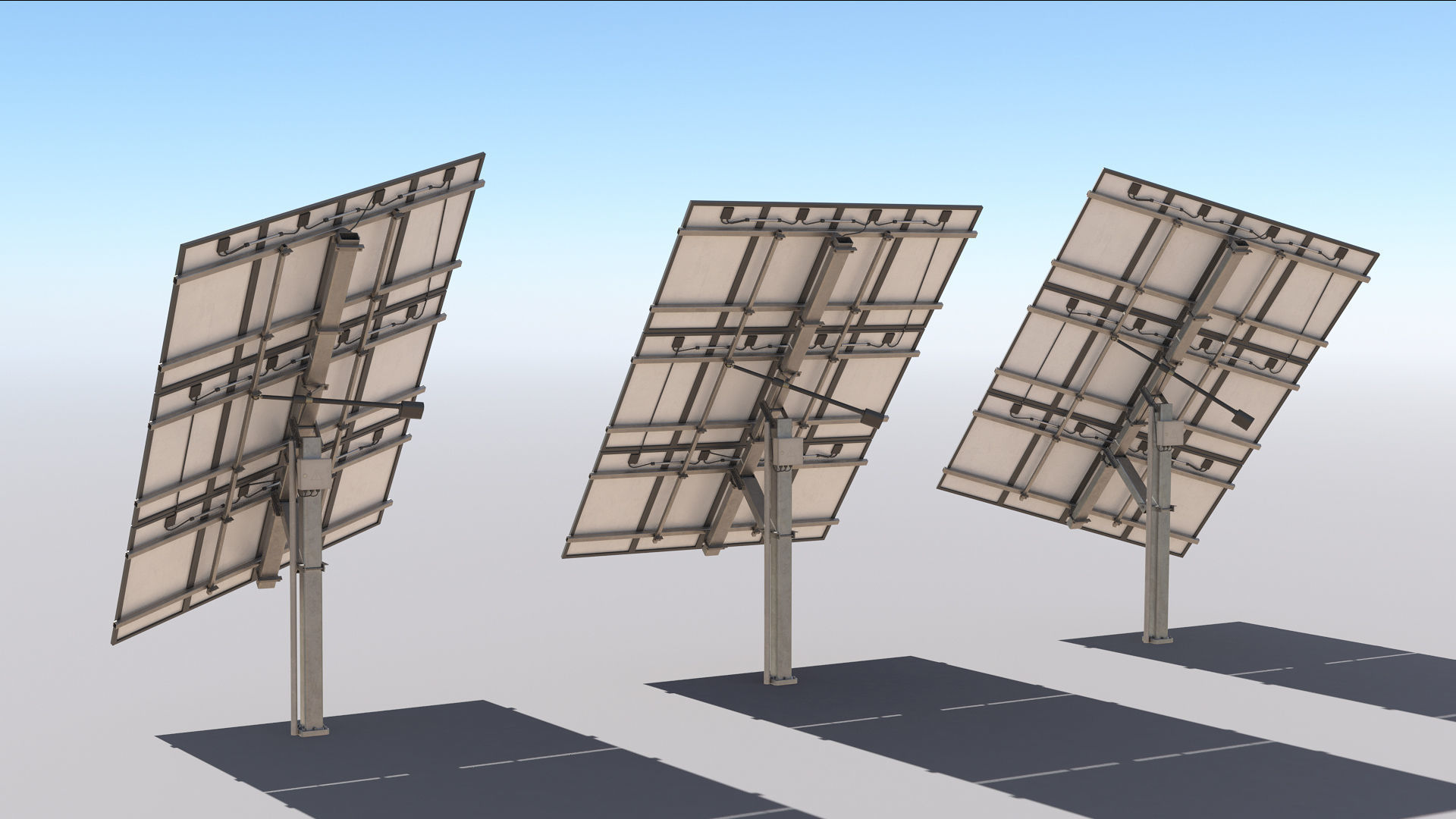 3D model Solar Panels VR / AR / low-poly | CGTrader