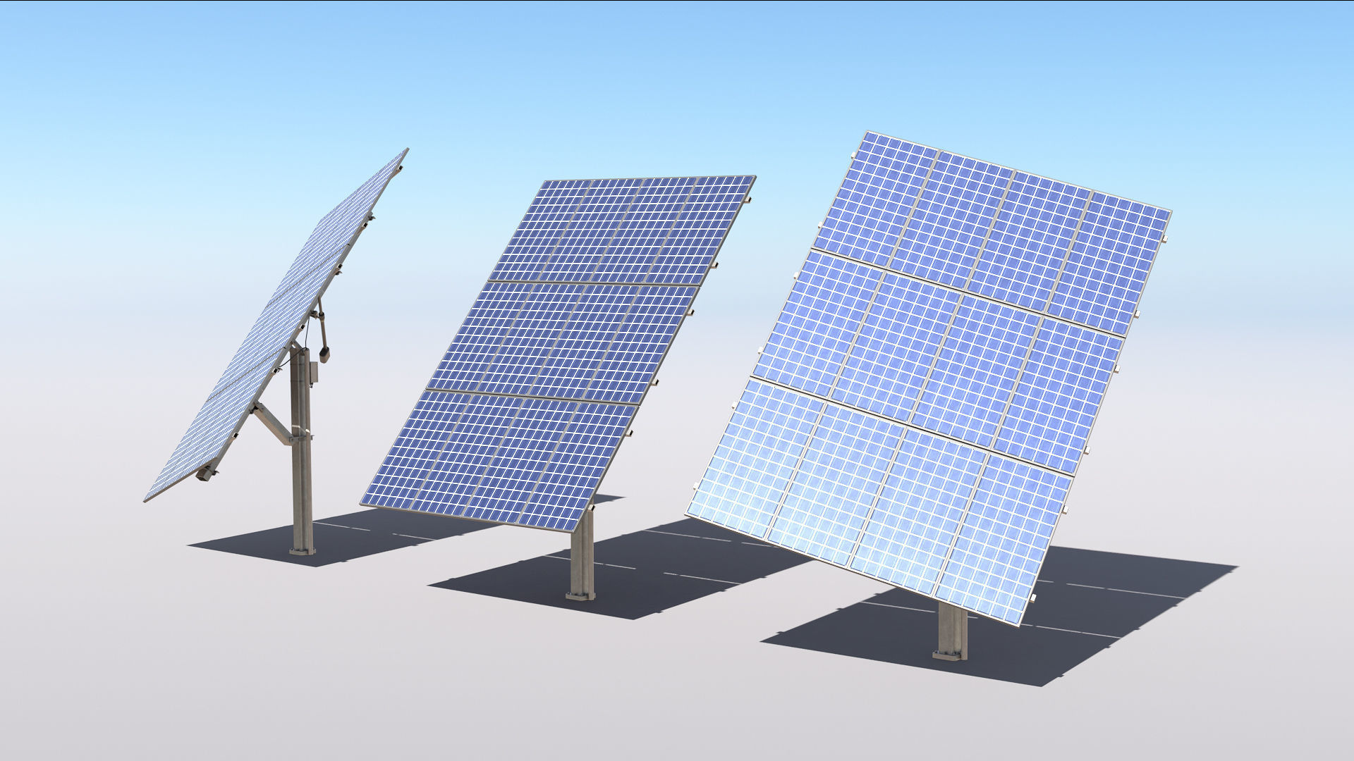 3D model Solar Panels VR / AR / low-poly | CGTrader