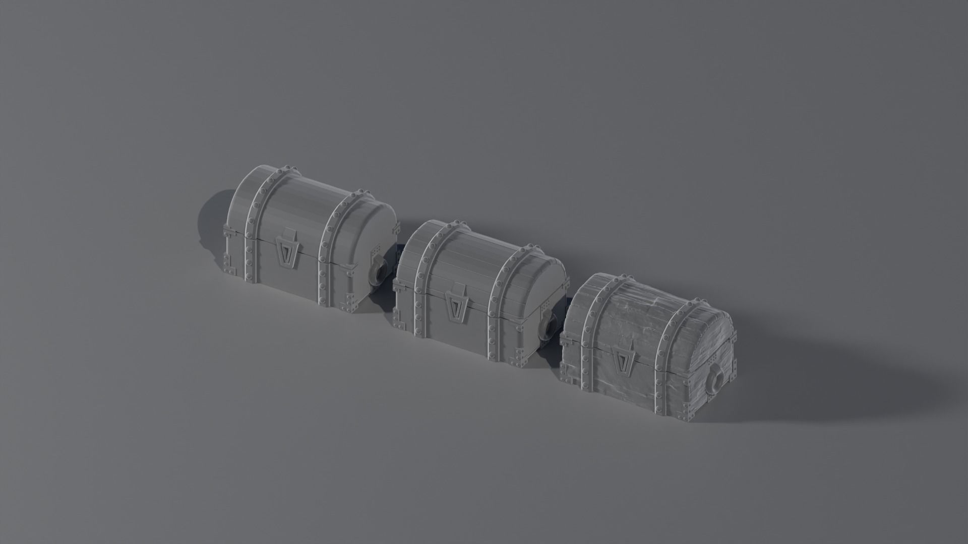 Fantasy medieval chests 3d printable - Tabletop 3D model 3D printable ...