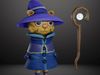 3D model Ginger Cat with a Wizard Outfit VR / AR / low-poly | CGTrader