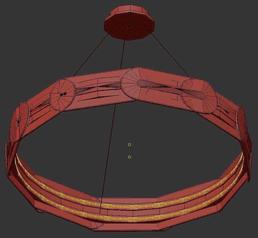 Gold ring horizontal 3D model | CGTrader