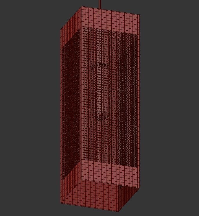 PENTA pendant light with square shape 3D model | CGTrader