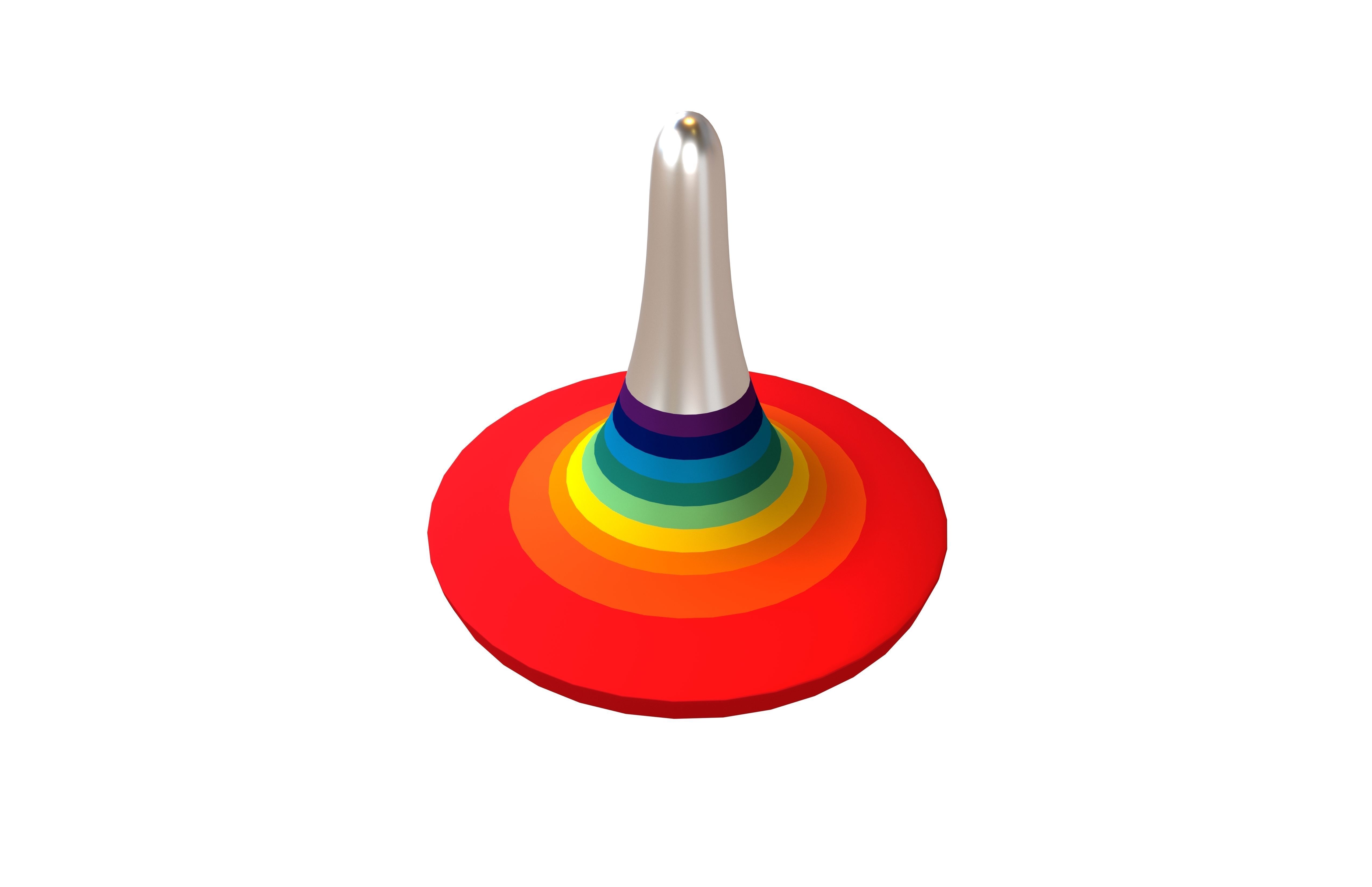 3D model Spinning Top V1 003 VR / AR / low-poly | CGTrader