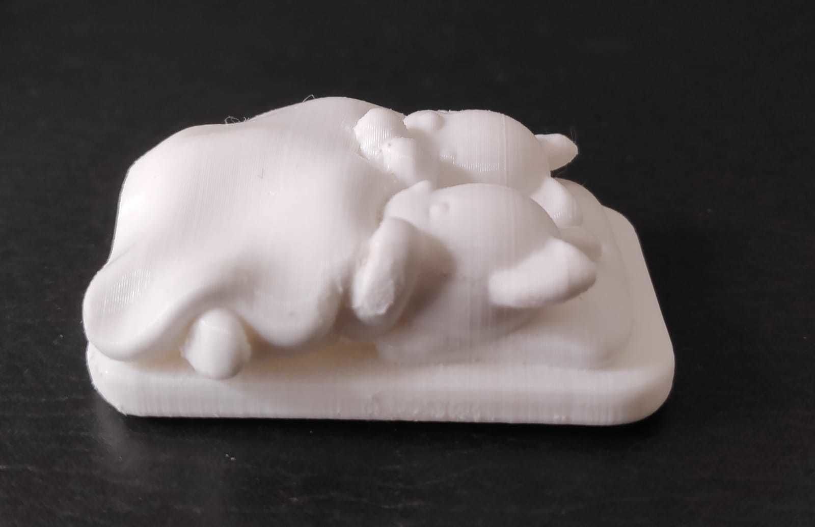 Sleeping Cats 3D model 3D printable | CGTrader