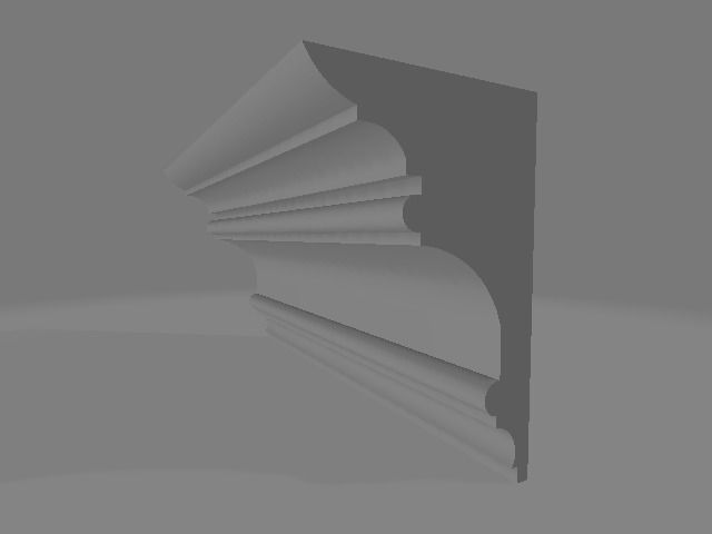 decor wall corniche 3D model | CGTrader