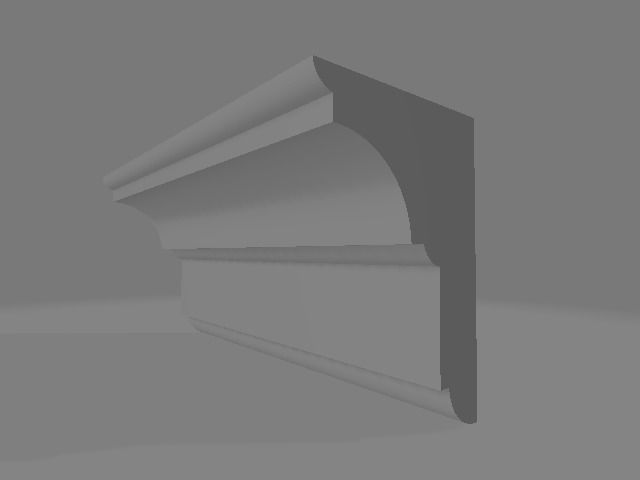 decor wall corniche 3D model | CGTrader
