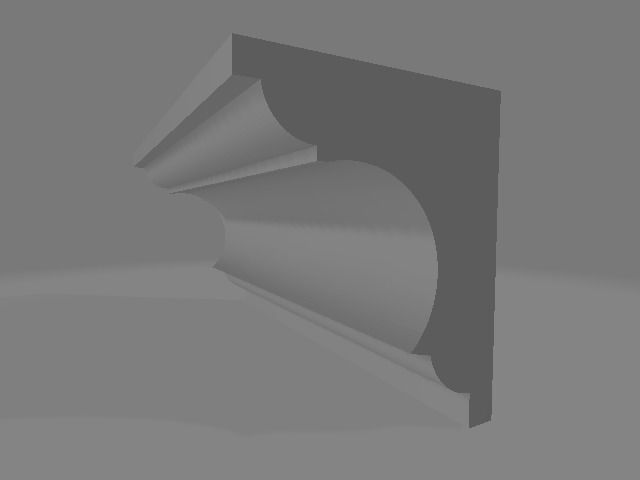 decor wall corniche 3D model | CGTrader