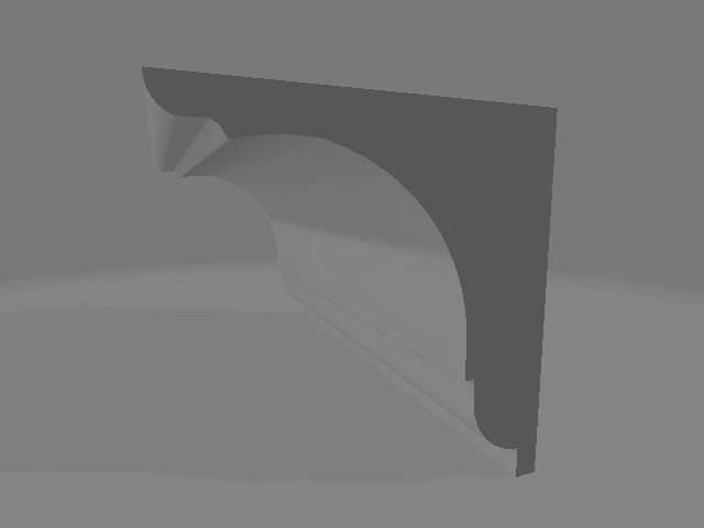 decor wall corniche 3D model | CGTrader