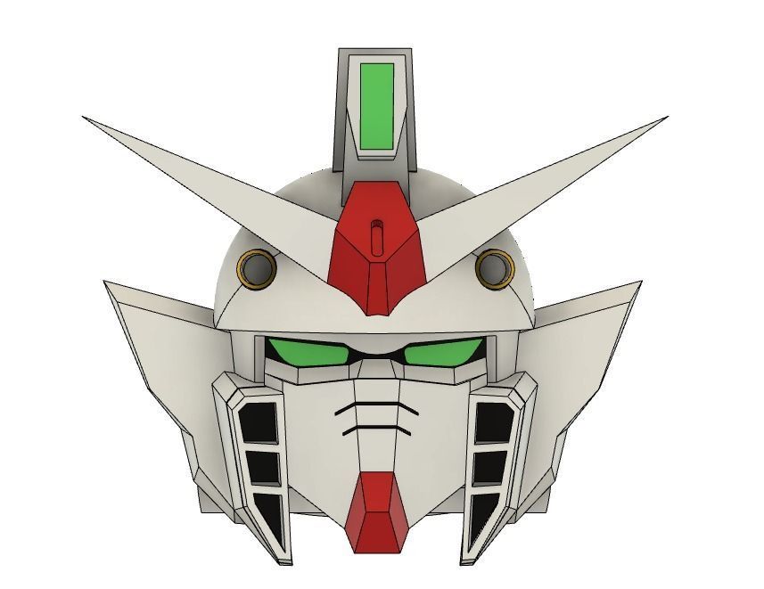 wing gundam head 3D model 3D printable | CGTrader