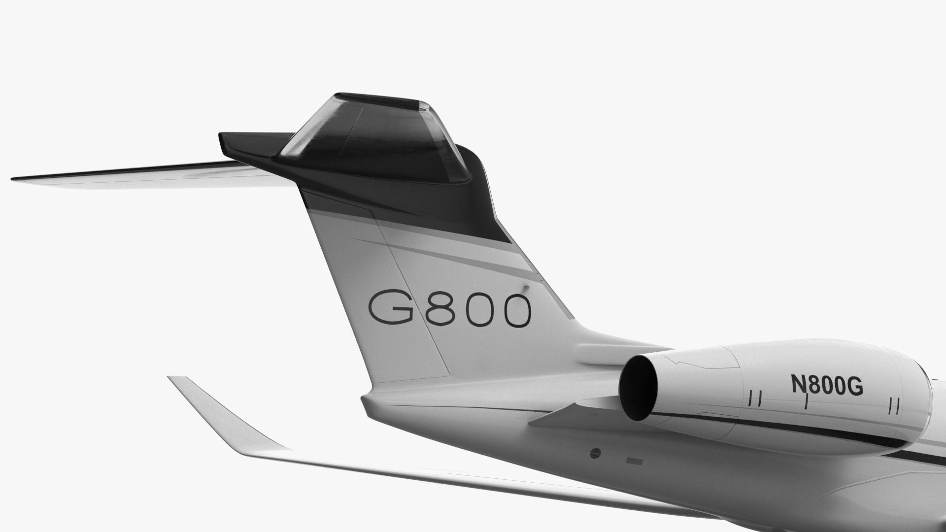 Large Business Jet Gulfstream G800 Flight 3D model | CGTrader