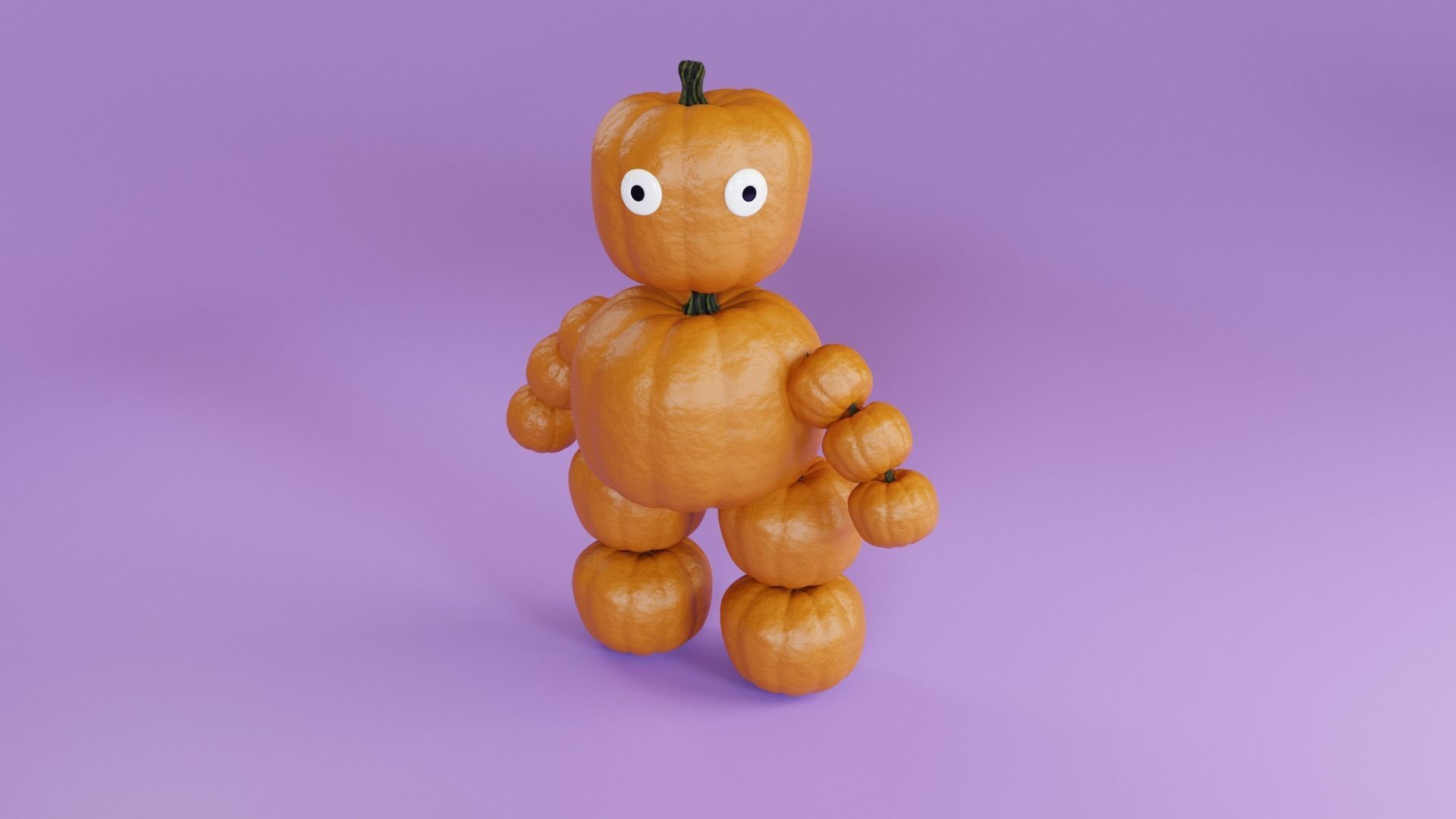 3D Pumpkin three pumpkins free VR / AR / low-poly 3D model | CGTrader