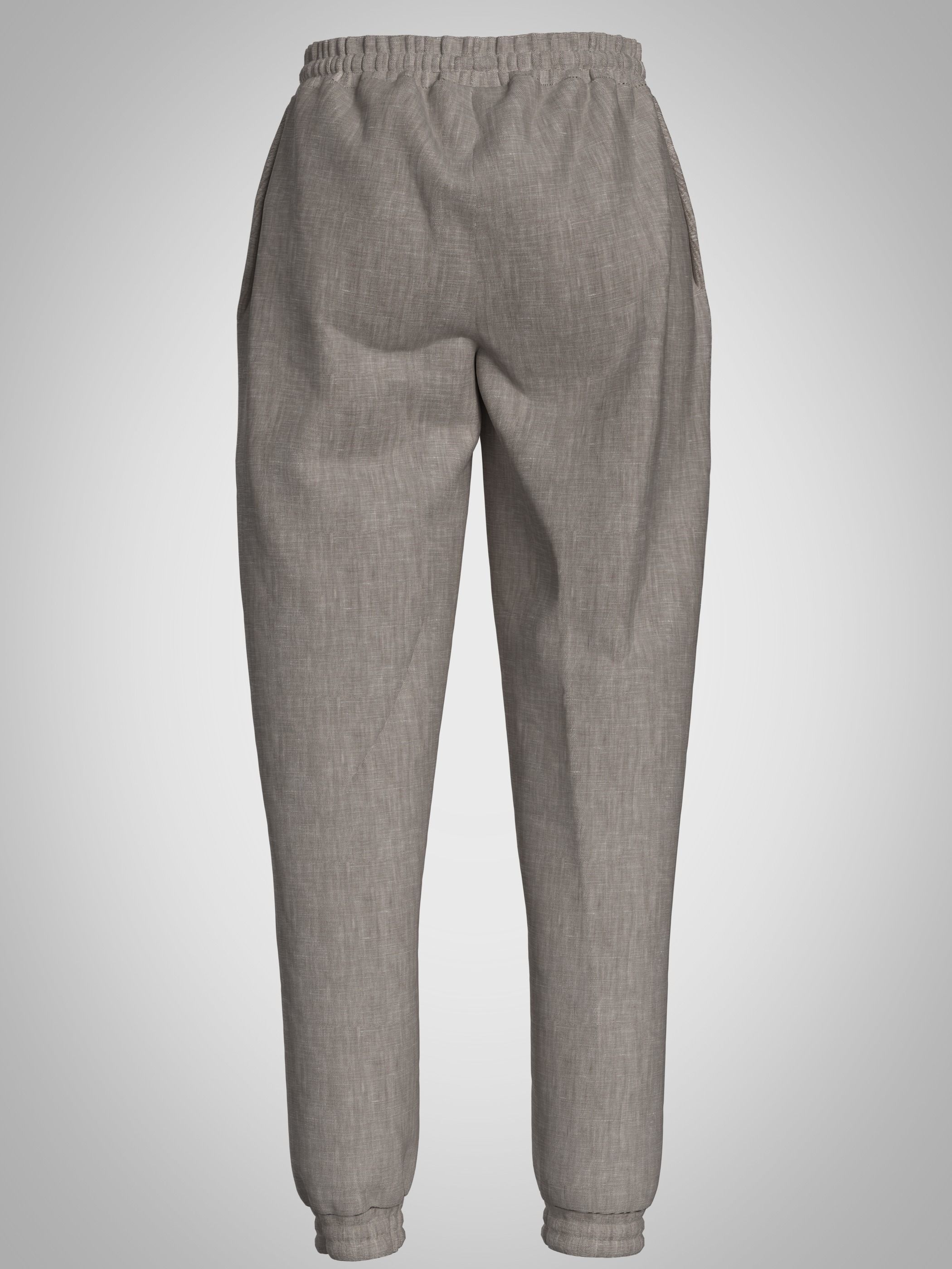 Linen Jogger 3D model | CGTrader