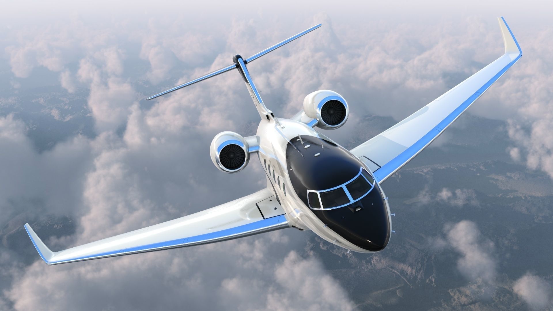 Gulfstream G400 Flight 3D model | CGTrader