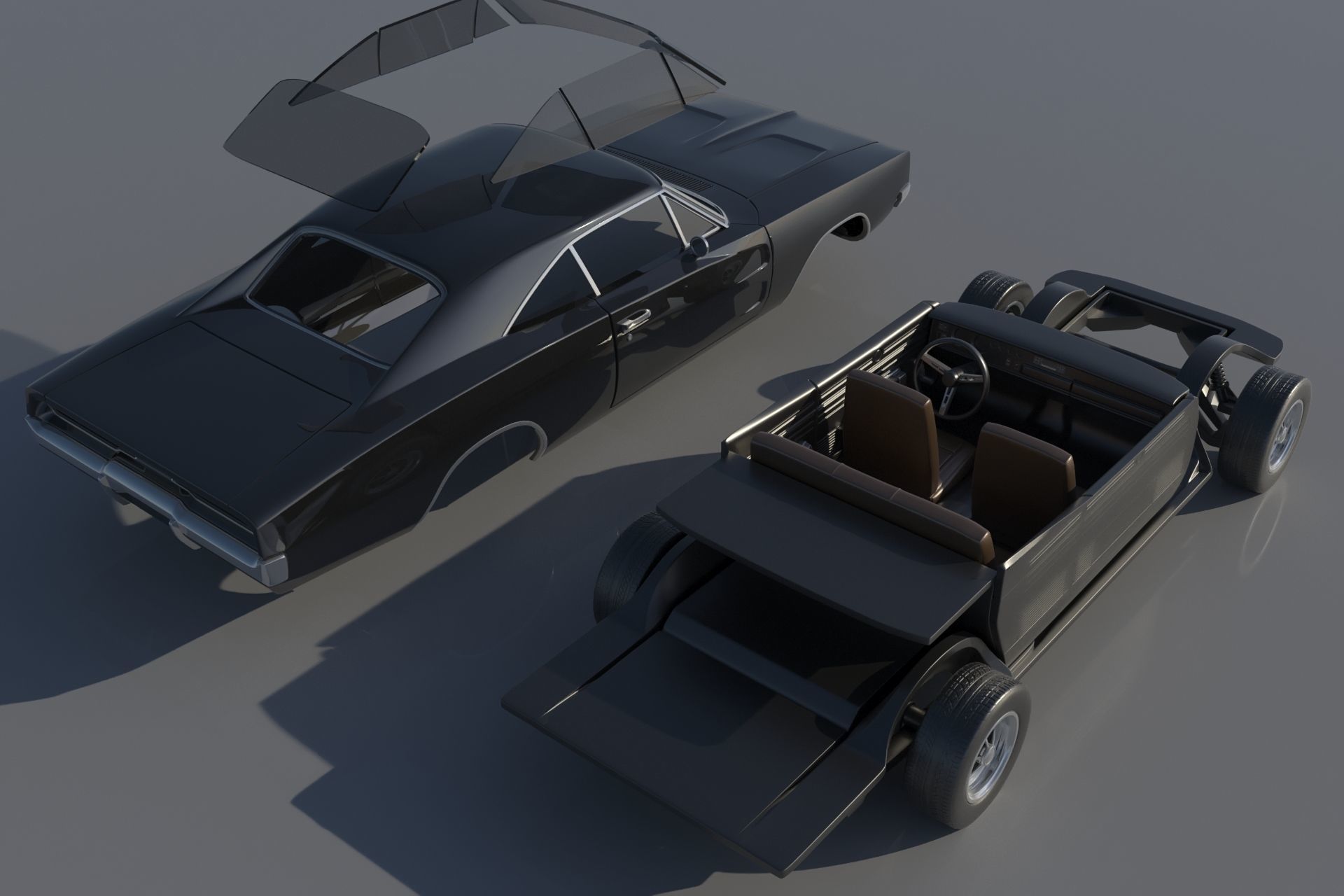 Dodge Charger 1969 3D model 3D printable | CGTrader