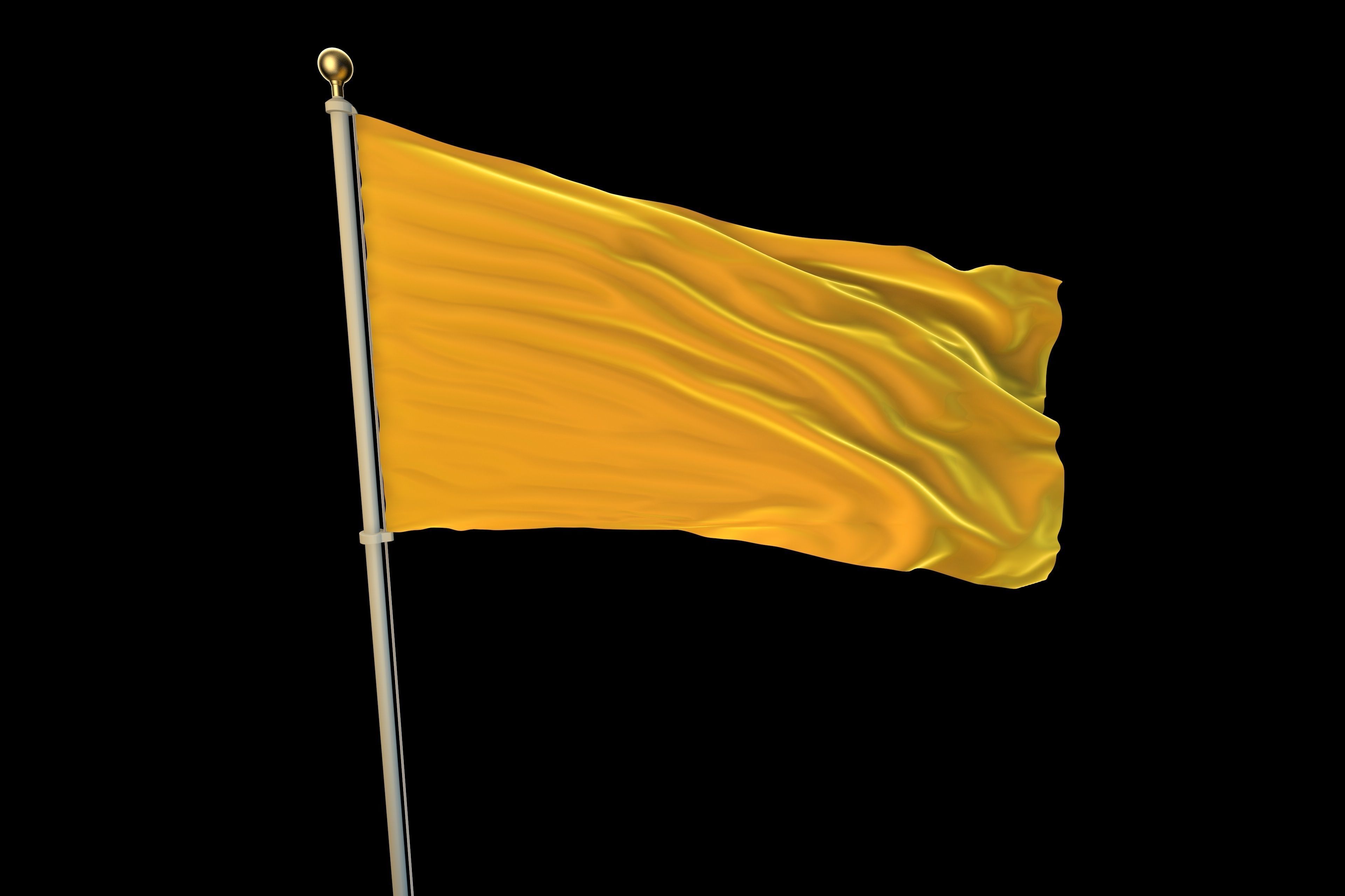 Realistic Animated Flag - Put your own texture 3D model animated | CGTrader