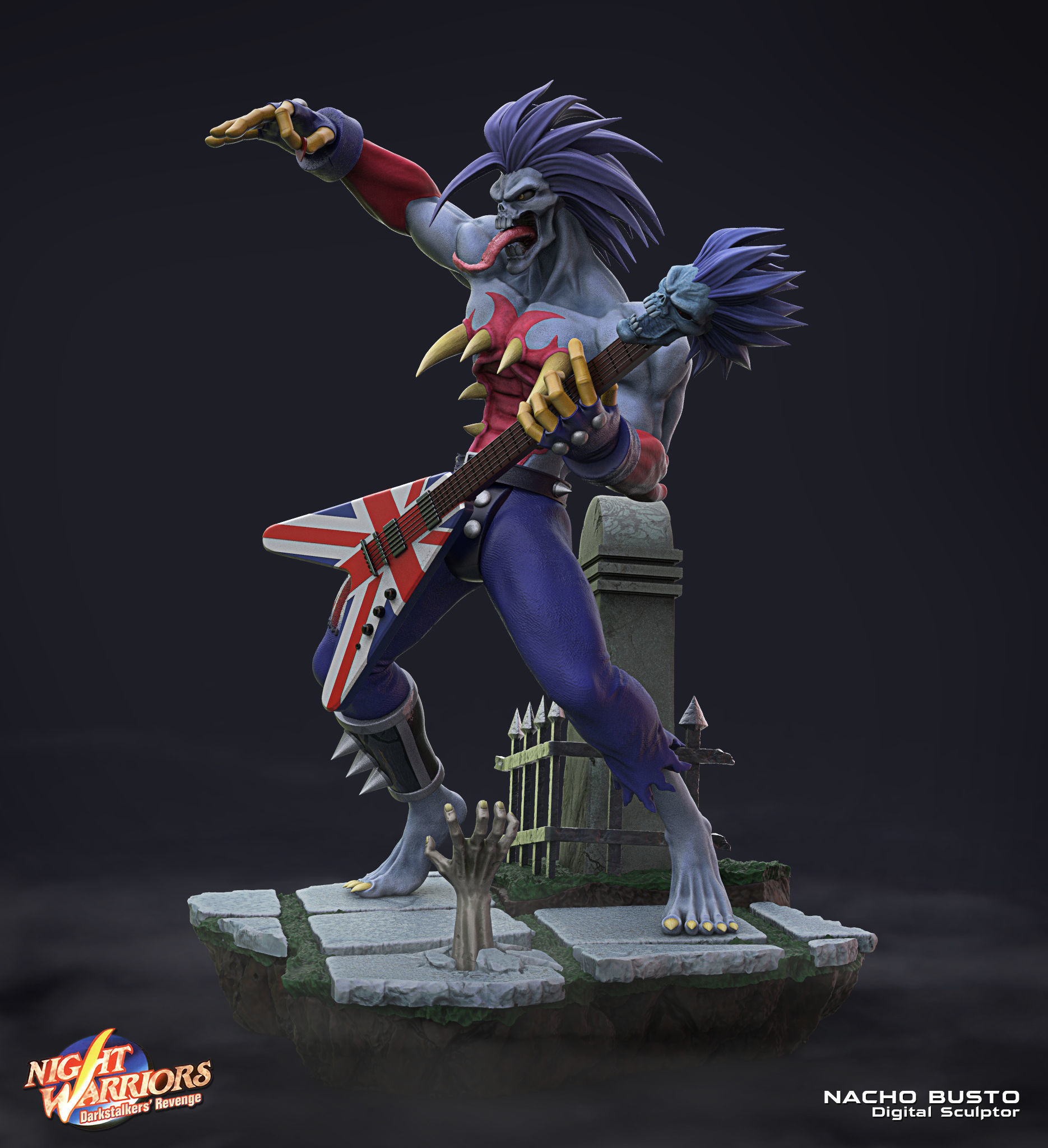 Lord Raptor - Night Warriors Darkstalkers Revenge 3D model 3D printable ...
