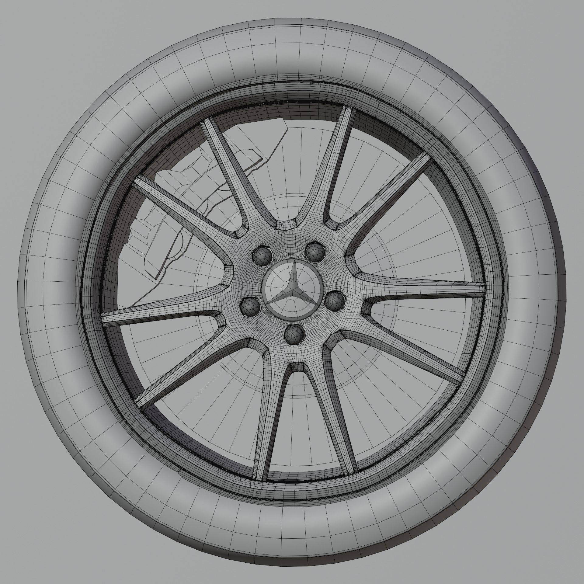 Mercedes-Benz AMG GTR Car Wheels 3D model | CGTrader