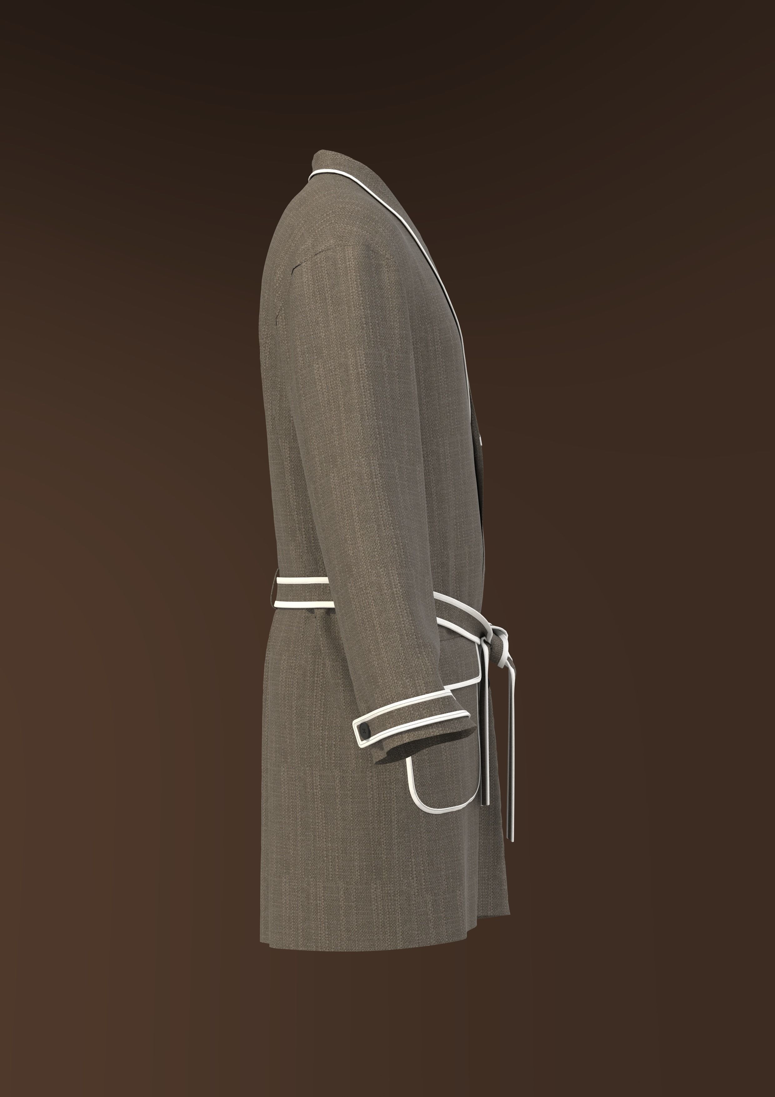 Robe coat men 3DClo Marvelous Model Design Garment 3D model | CGTrader