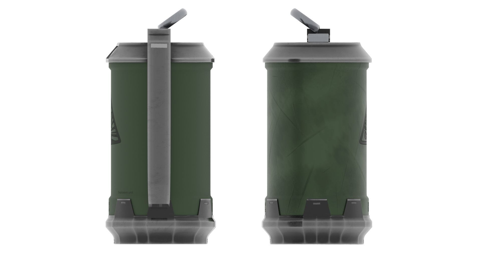 3D model Futuristic Frag Grenade VR / AR / low-poly | CGTrader