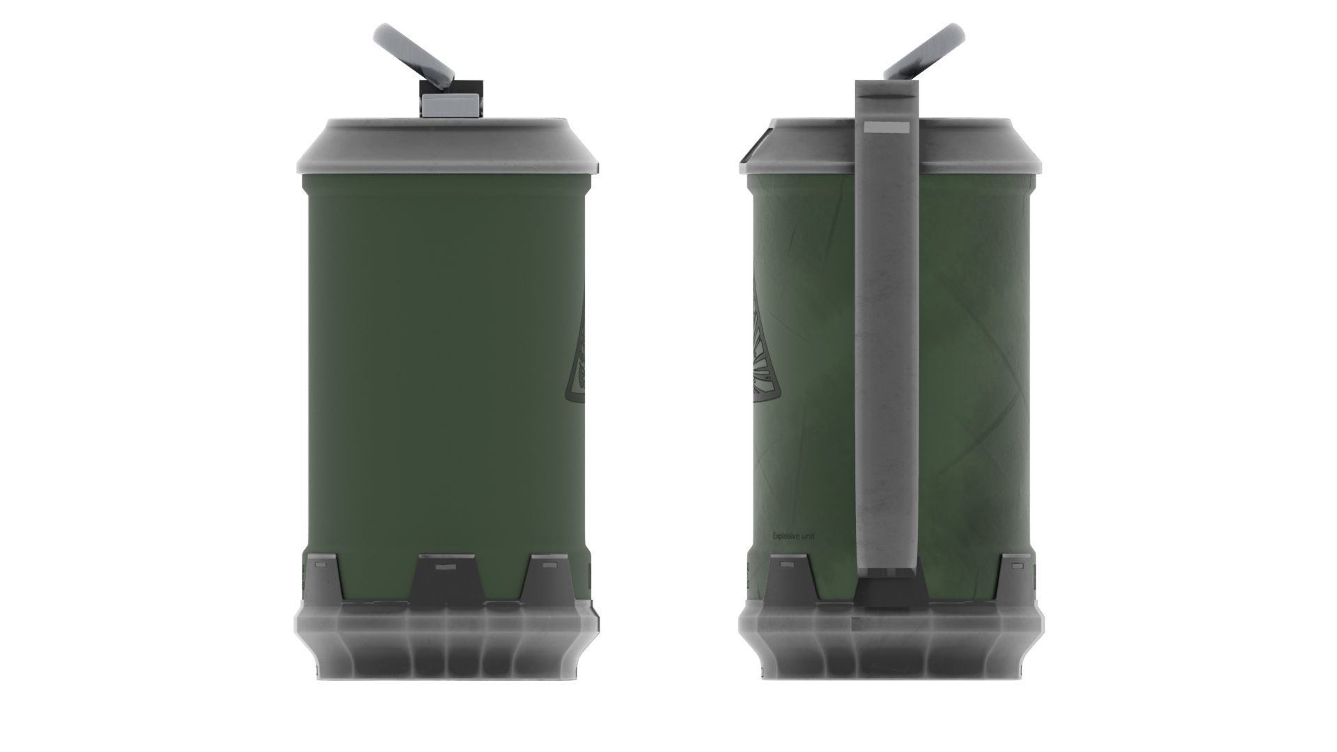 3D model Futuristic Frag Grenade VR / AR / low-poly | CGTrader