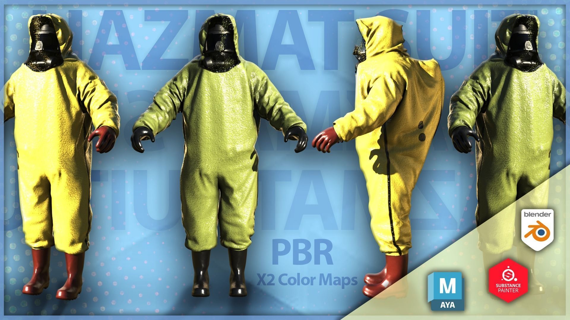 Hazmat Suit 3D model | CGTrader