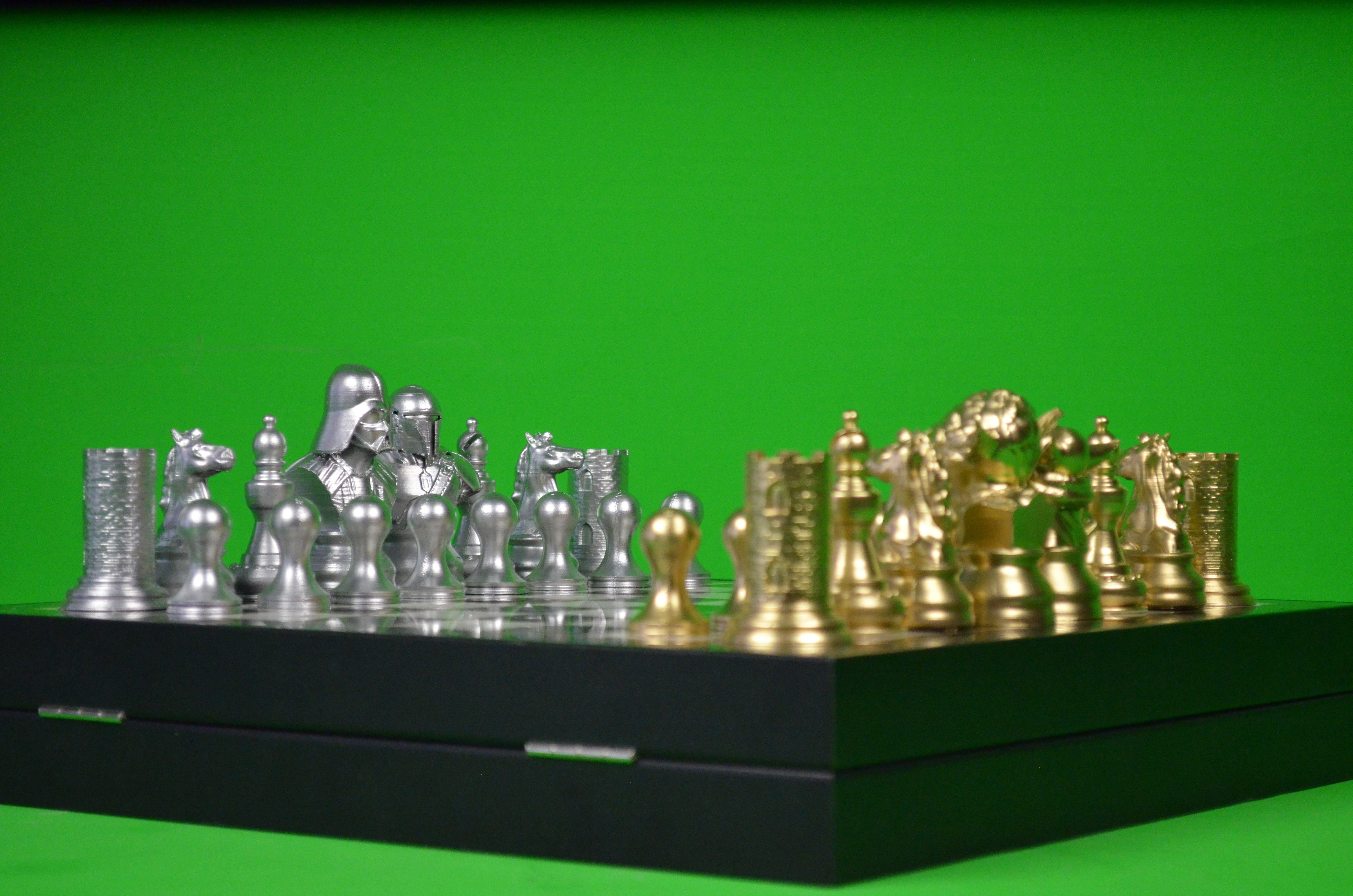 Starwars Figures Chess Set STL file Full 3D model 3D printable | CGTrader
