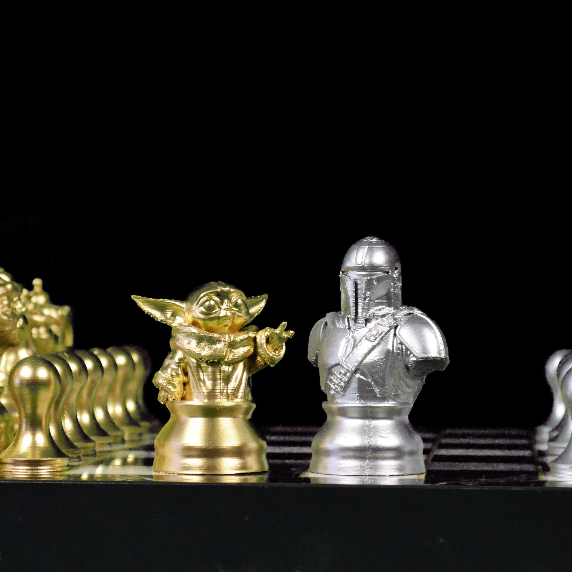 Starwars Figures Chess Set STL file Full 3D model 3D printable | CGTrader