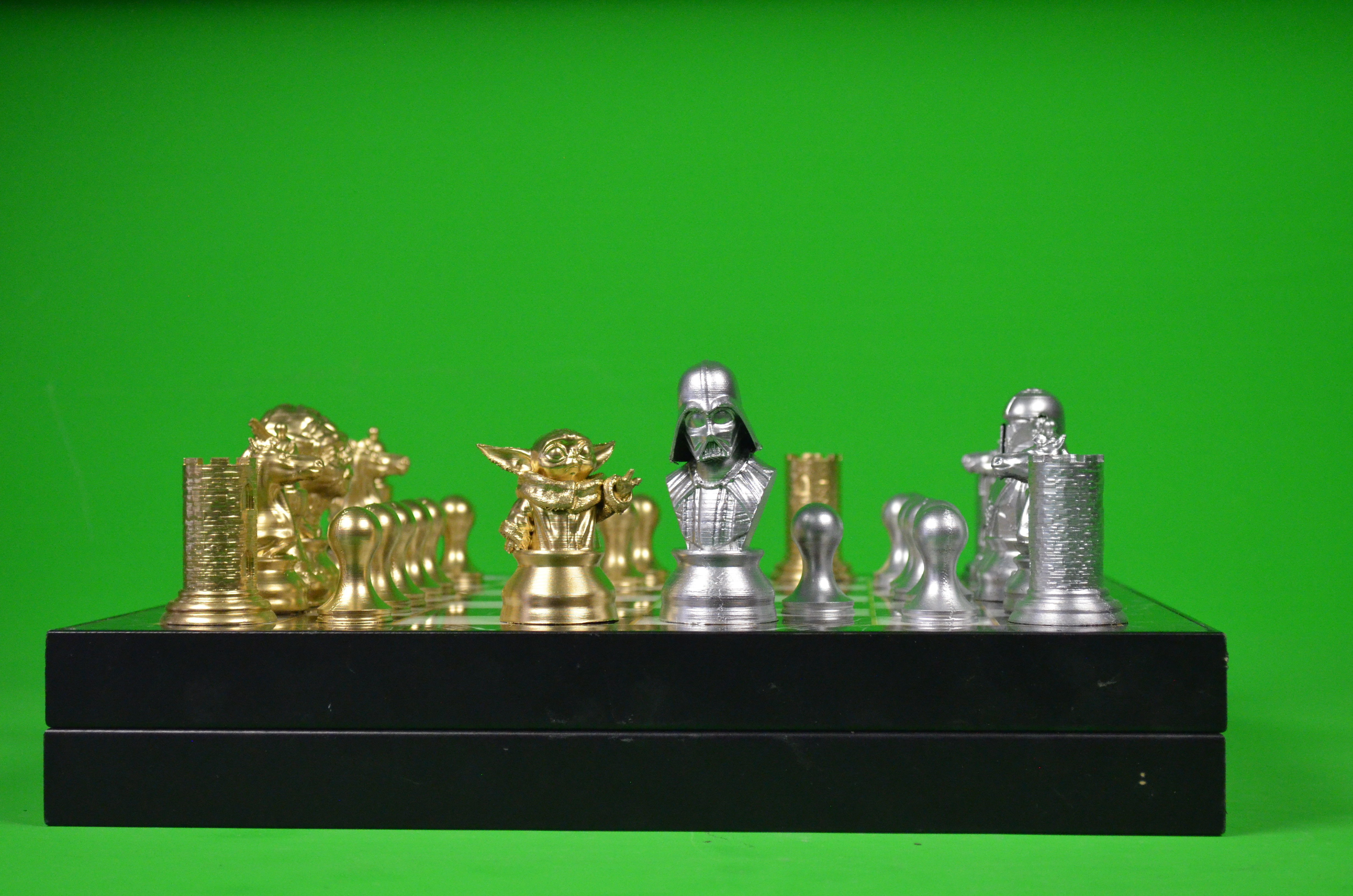 Starwars Figures Chess Set STL file Full 3D model 3D printable | CGTrader