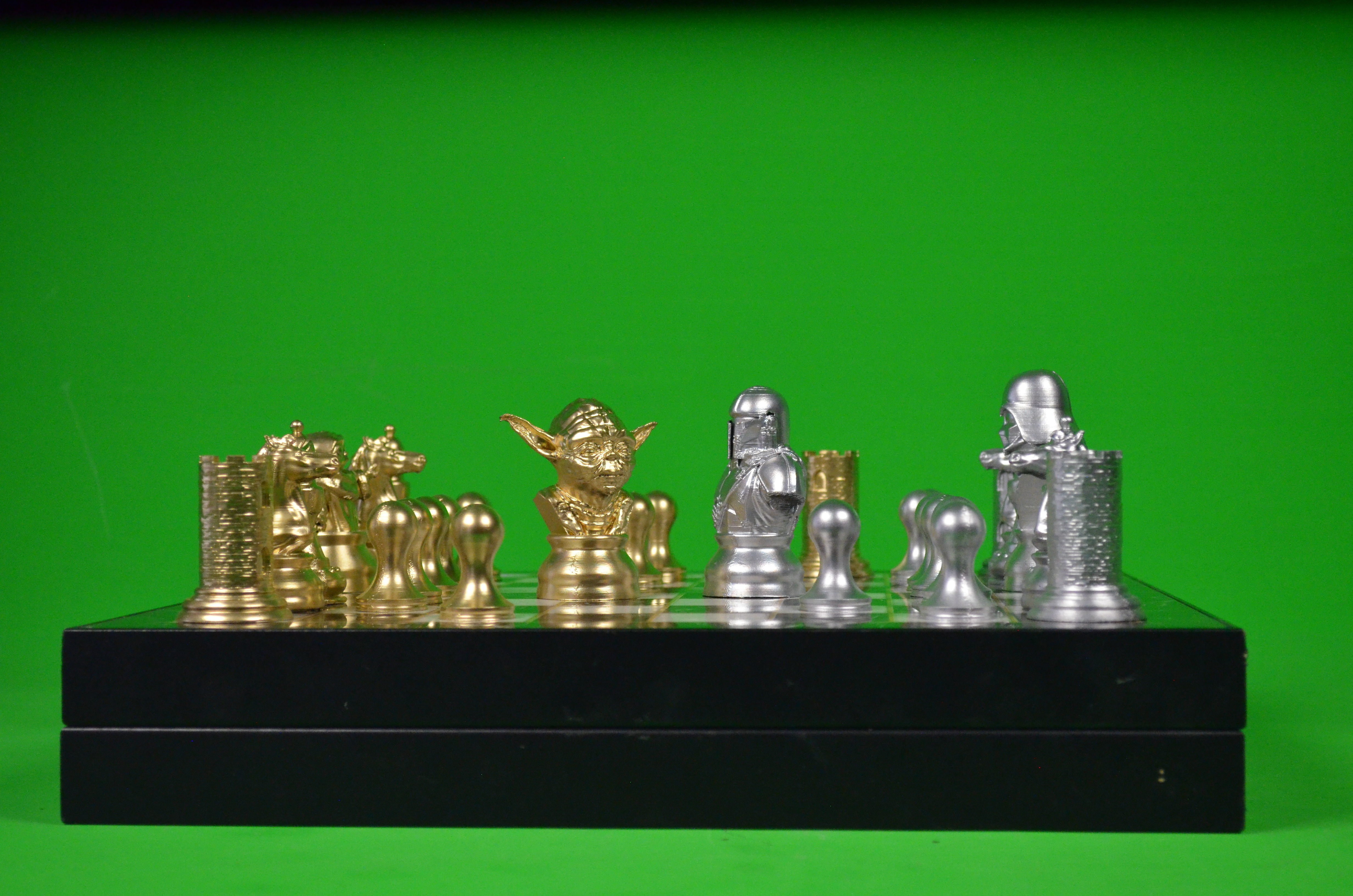 Starwars Figures Chess Set STL file Full 3D model 3D printable | CGTrader