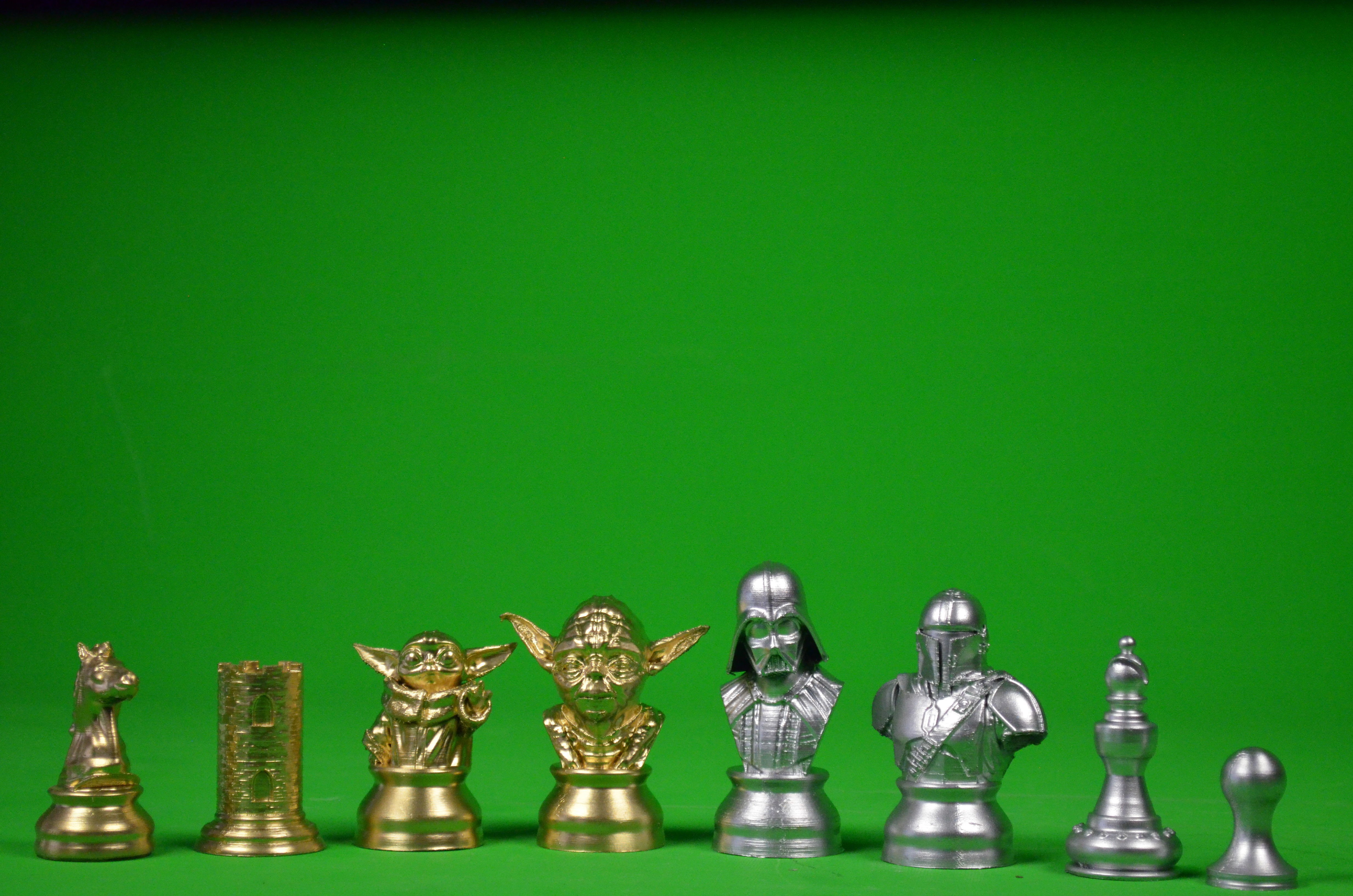 Starwars Figures Chess Set STL file Full 3D model 3D printable | CGTrader