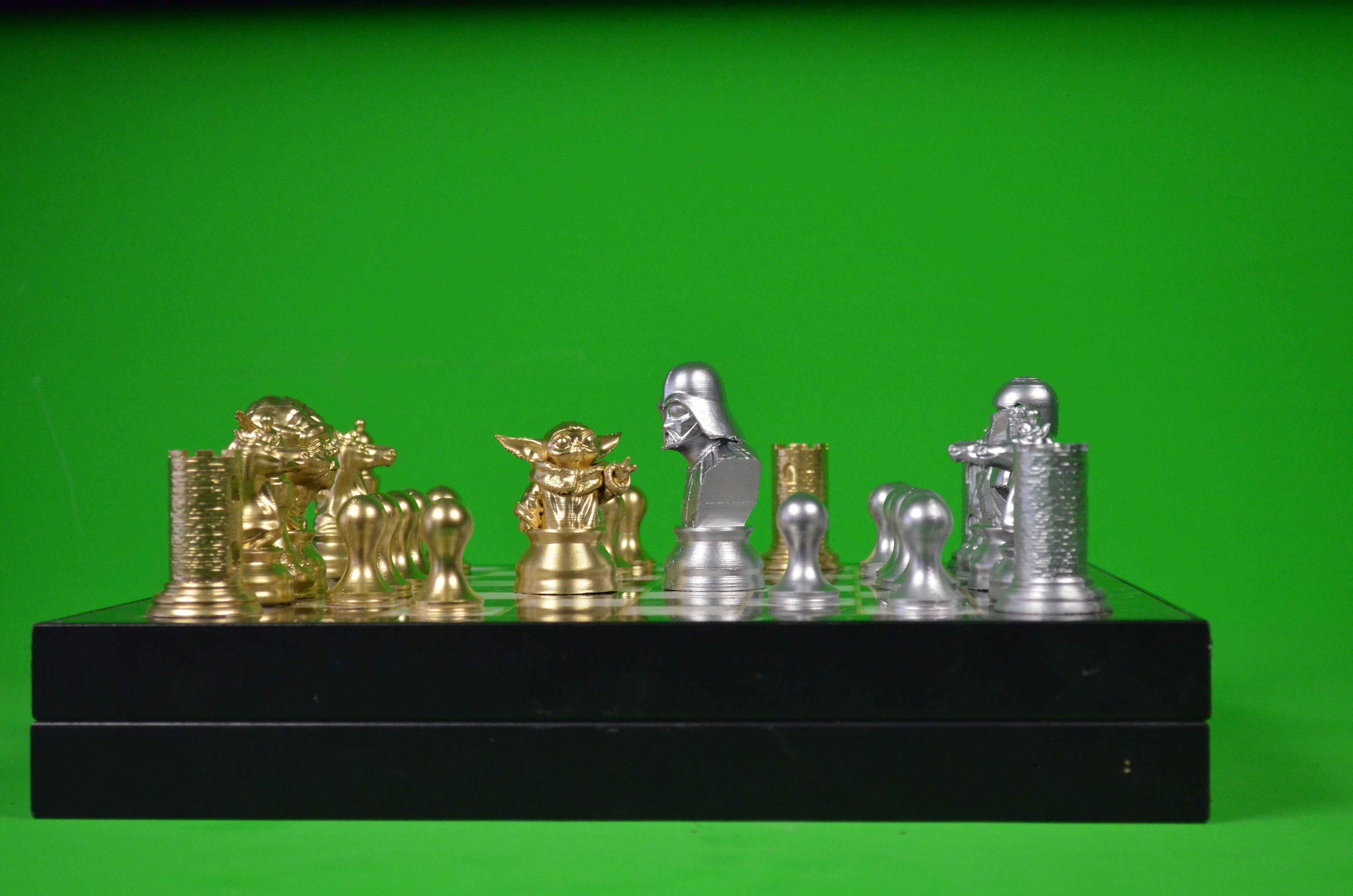 Starwars Figures Chess Set STL file Full 3D model 3D printable | CGTrader