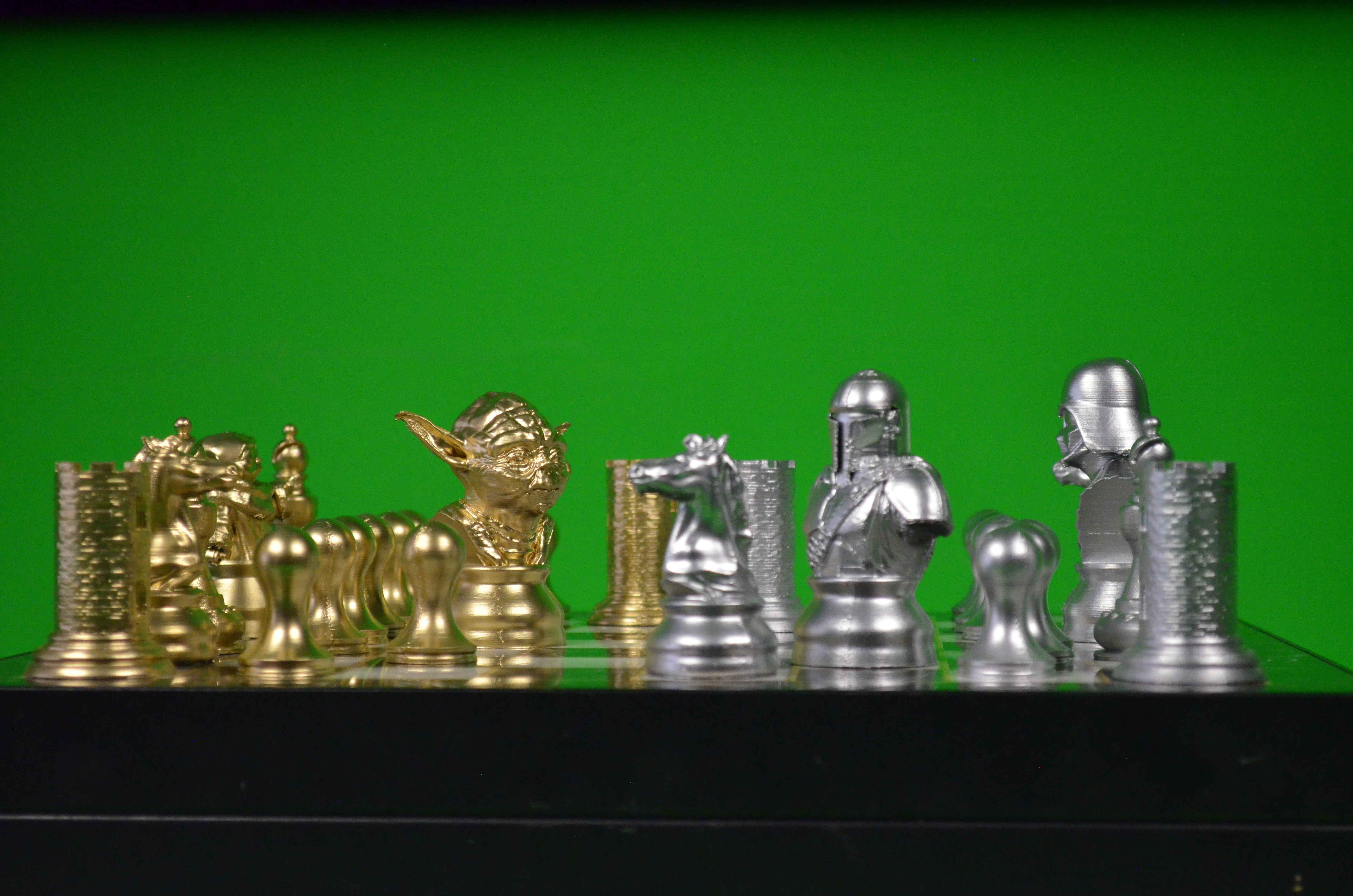 Starwars Figures Chess Set STL file Full 3D model 3D printable | CGTrader