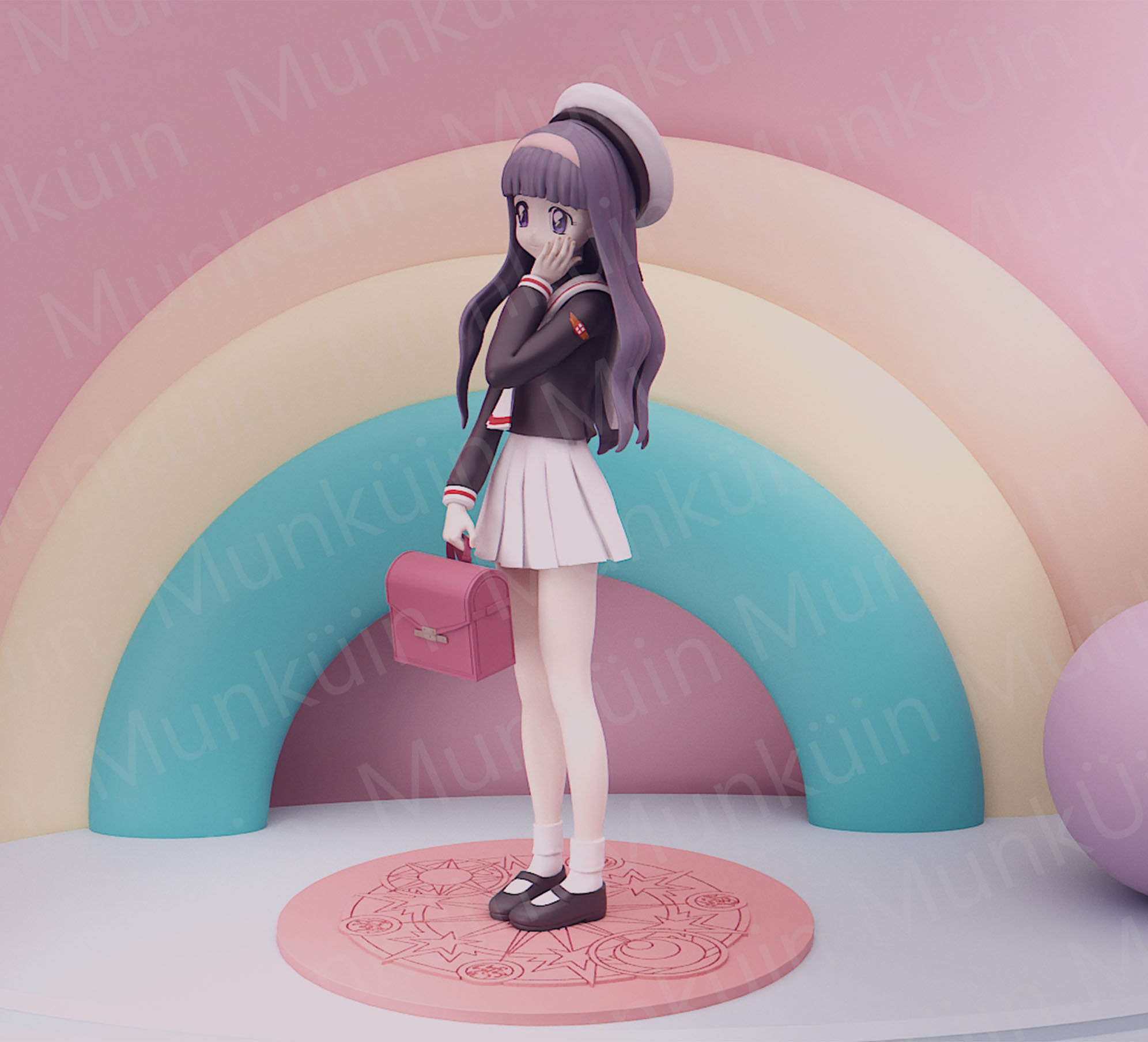SAKURA CARD CAPTOR AND TOMOYO SCHOOL FAN ART 3D Model Collection | CGTrader