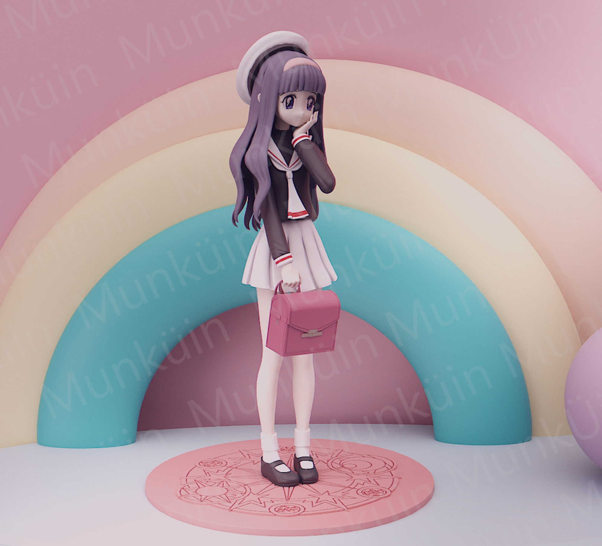 SAKURA CARD CAPTOR AND TOMOYO SCHOOL FAN ART 3D Model Collection | CGTrader