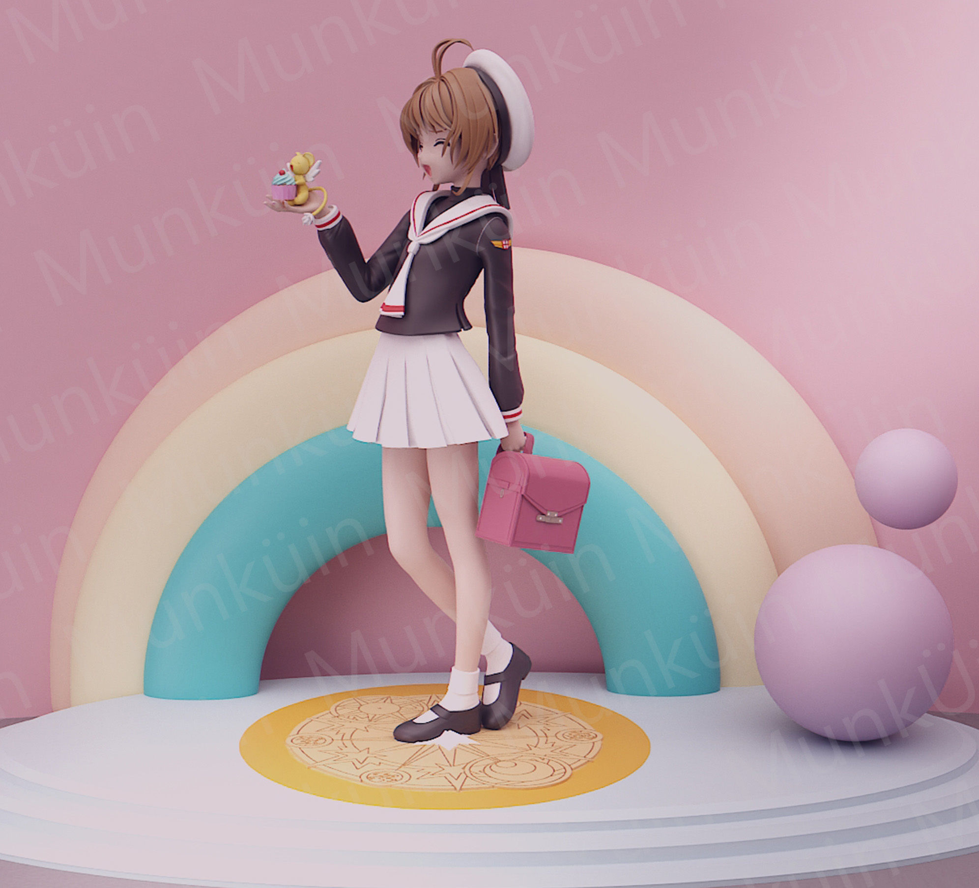 SAKURA CARD CAPTOR AND TOMOYO SCHOOL FAN ART 3D Model Collection | CGTrader