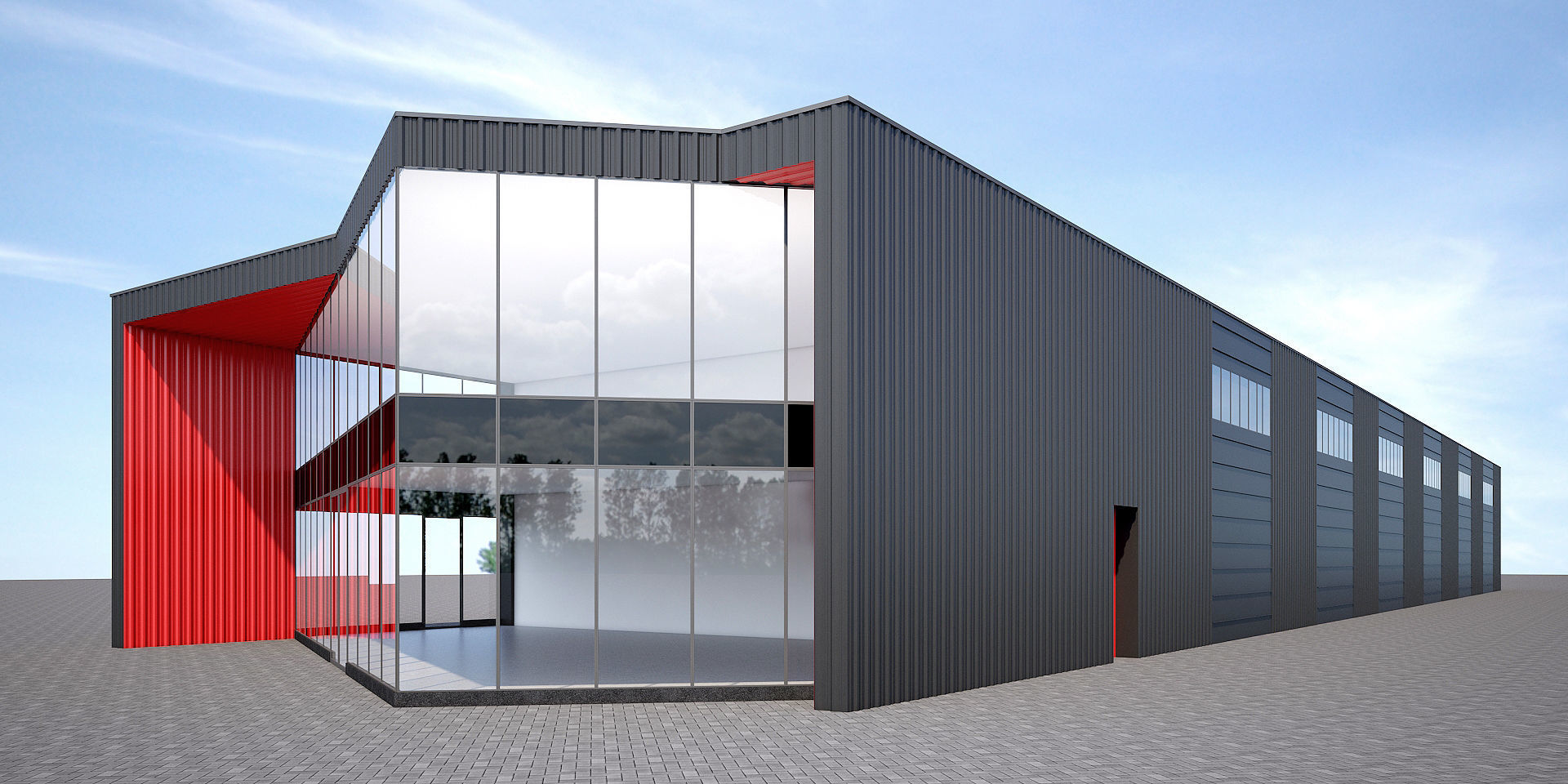 Logistics center 3D model | CGTrader