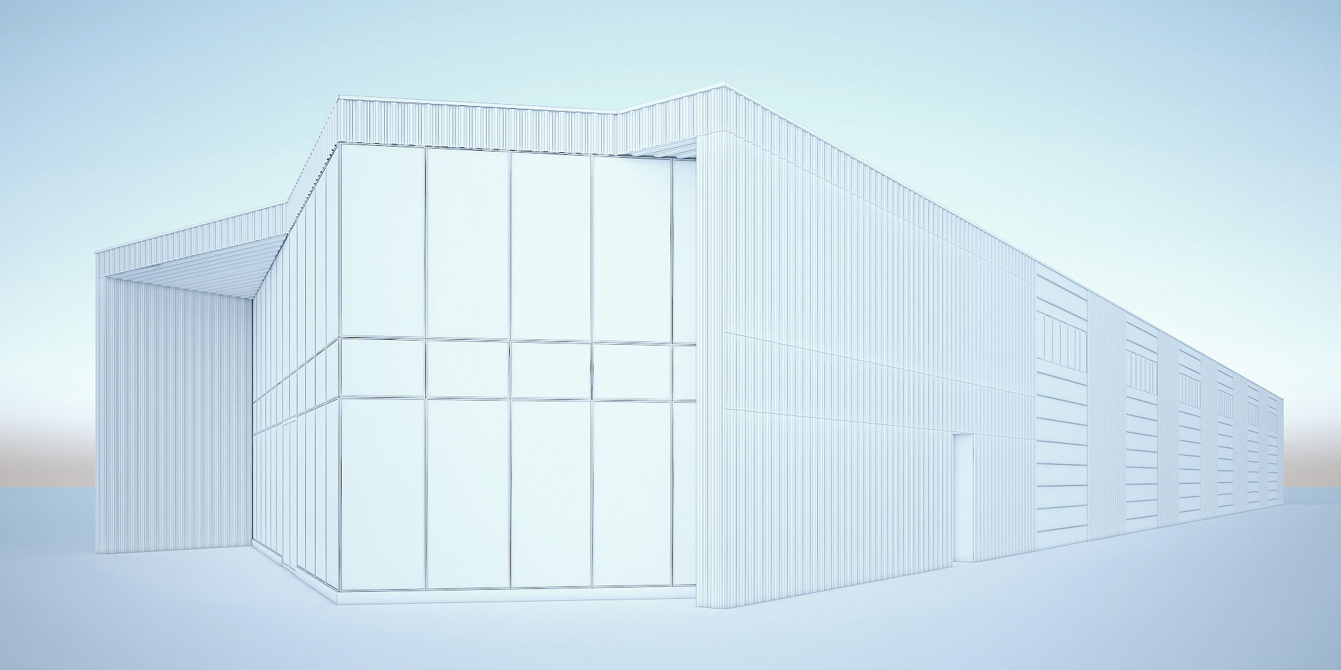 Logistics center 3D model | CGTrader