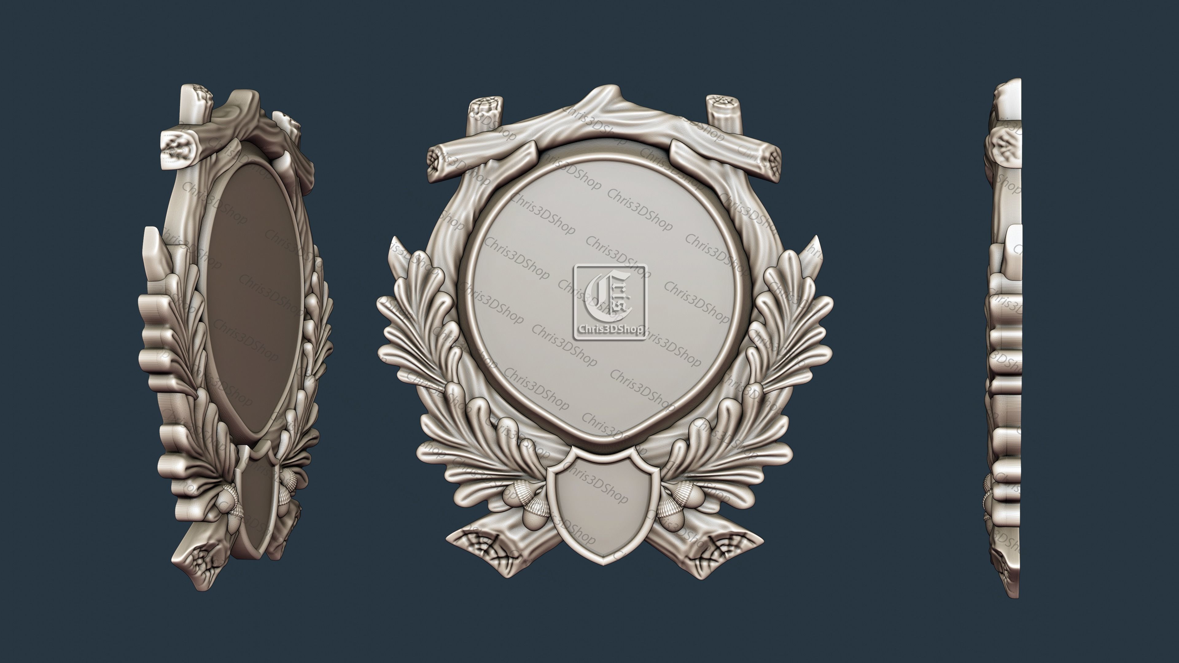 Display Plaque 12 - 3D STL Files for CNC 3D model 3D printable | CGTrader