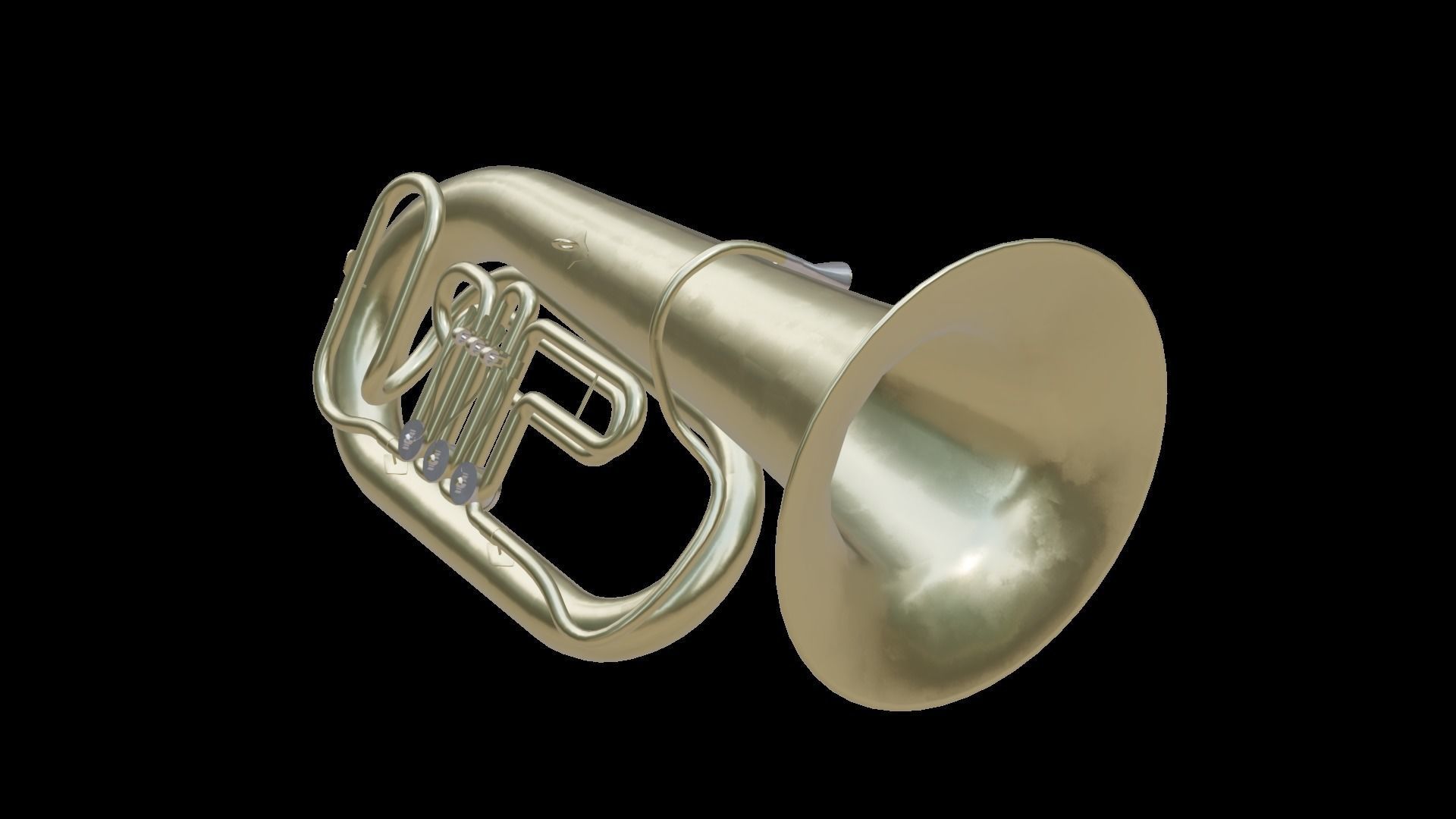 3D model Saxhorn brass instrument VR / AR / low-poly | CGTrader