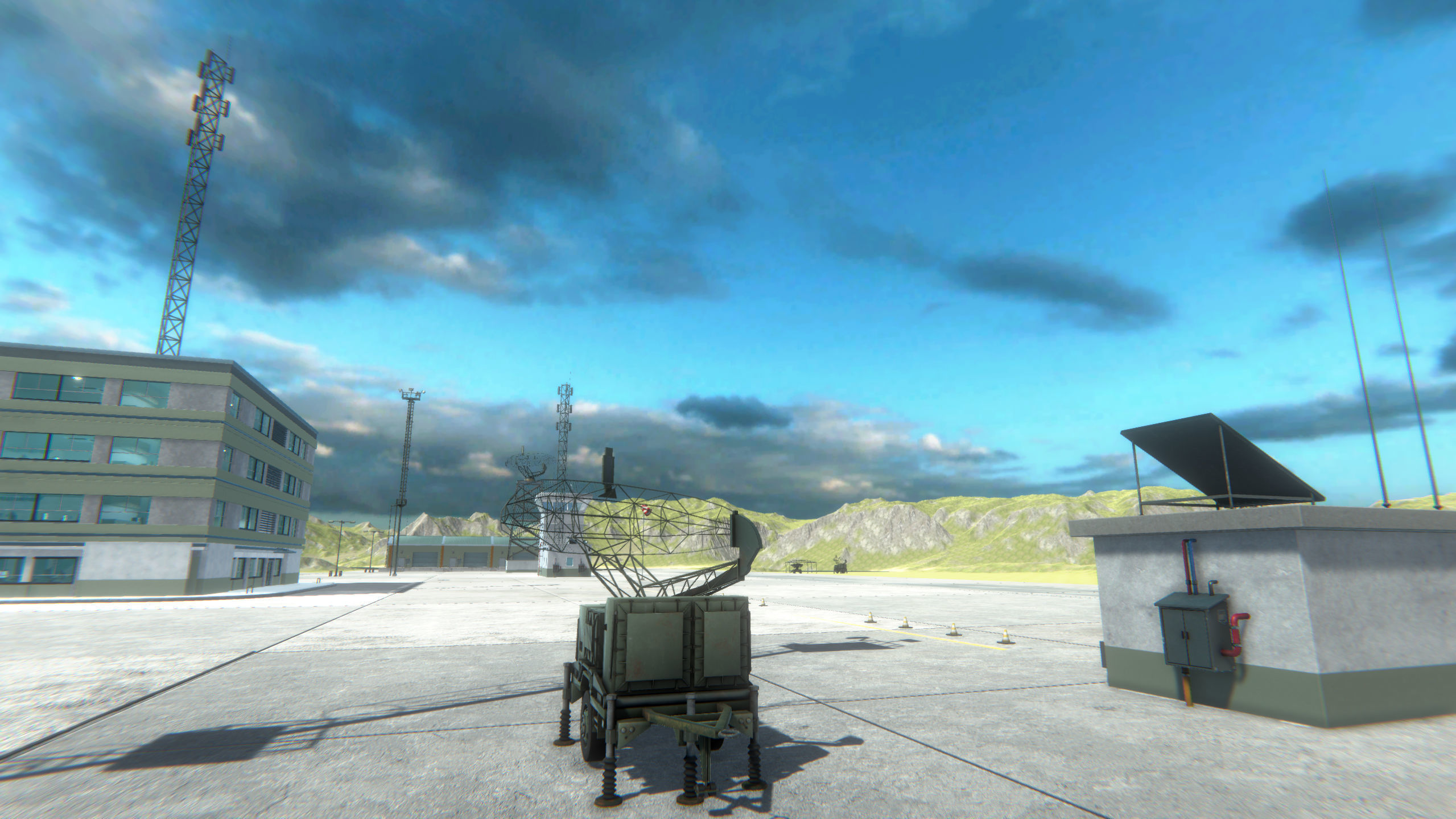 3D model Military Base with airport VR / AR / low-poly | CGTrader