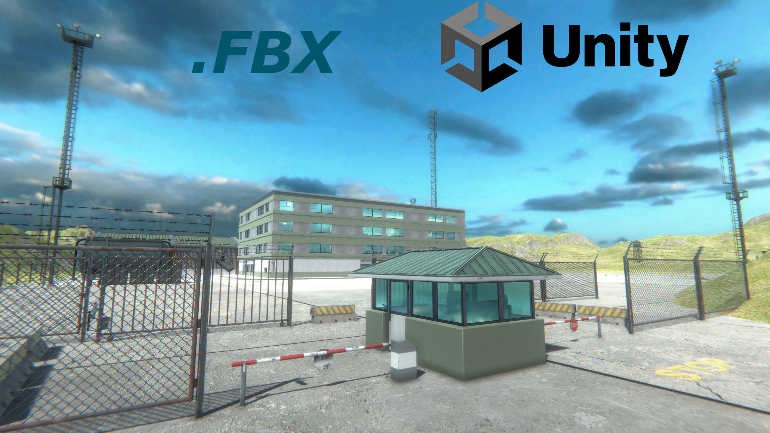 3D model Military Base with airport VR / AR / low-poly | CGTrader