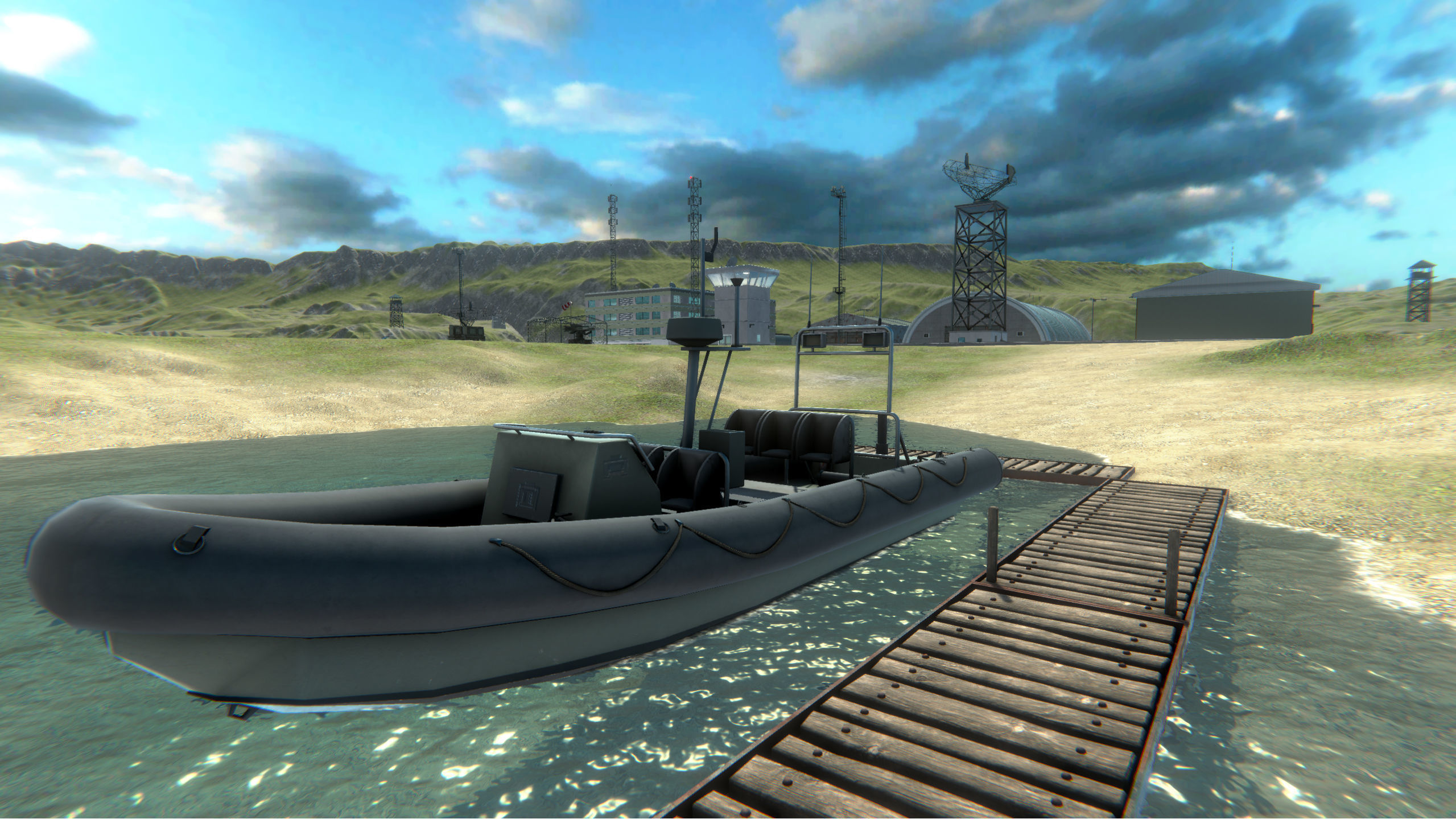 3D model Military Base with airport VR / AR / low-poly | CGTrader