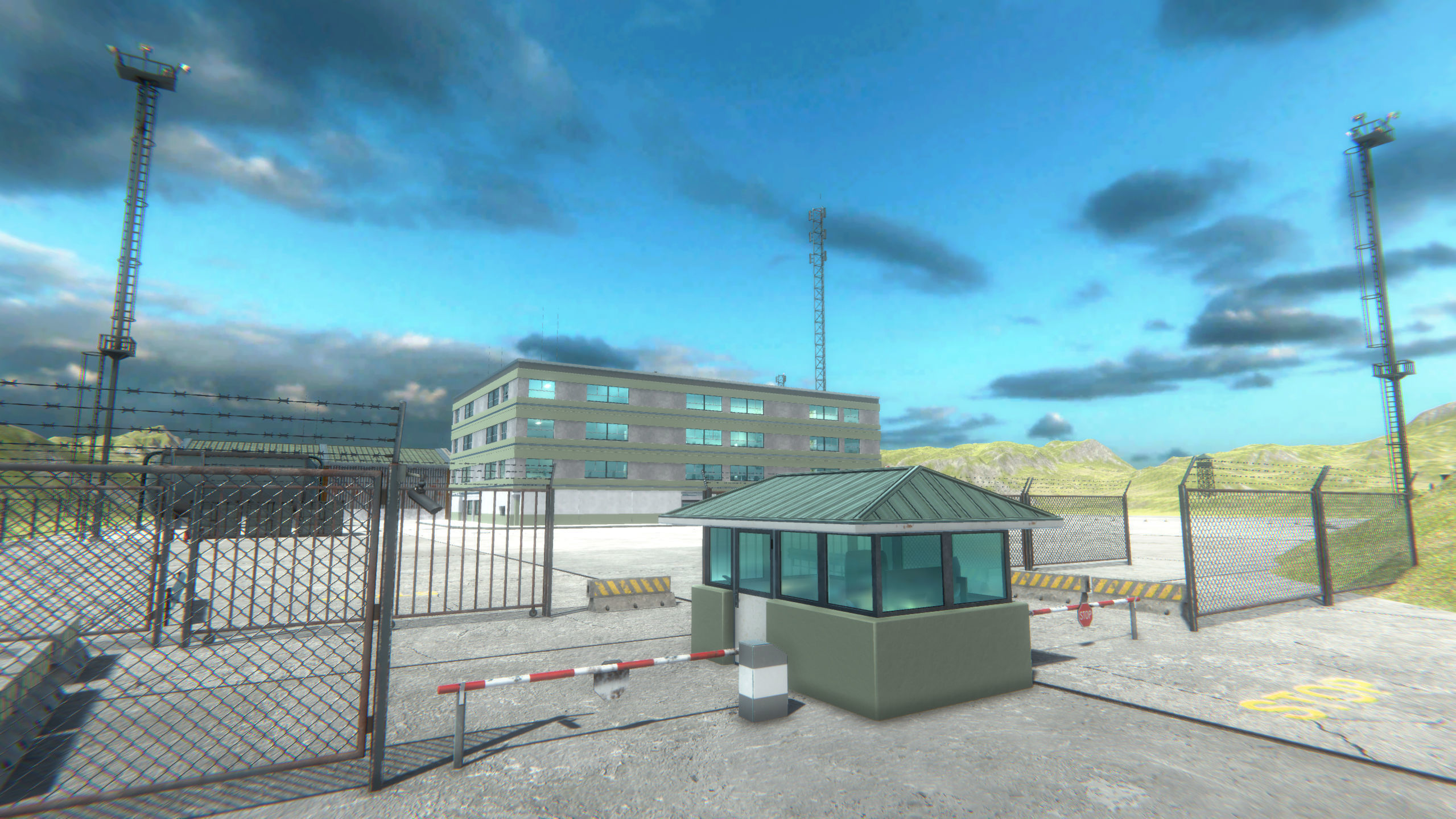 3D model Military Base with airport VR / AR / low-poly | CGTrader