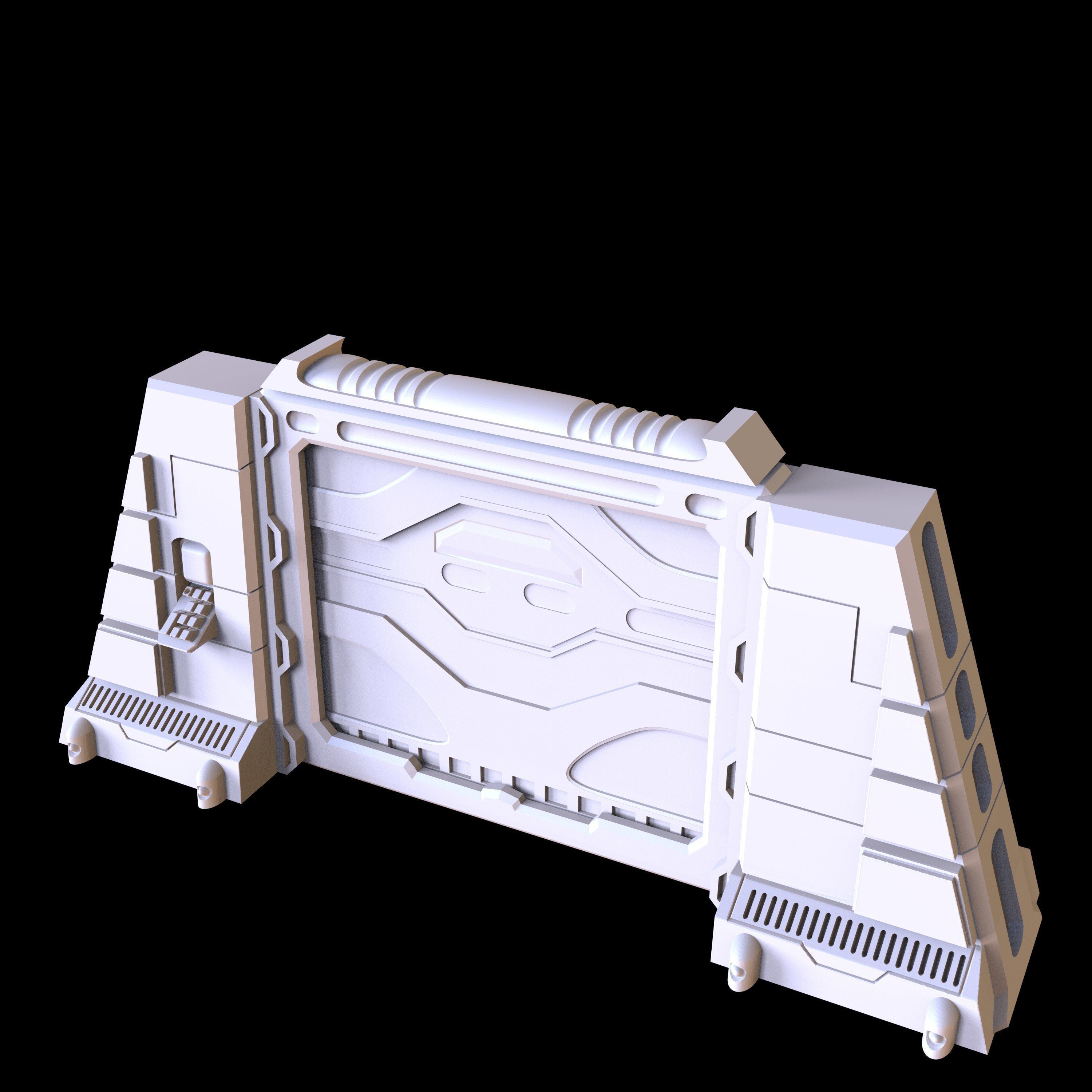 PACK 3 SCI FI OPENABLE DOORS - PRINTABLE 3D MODEL 3D model 3D printable ...