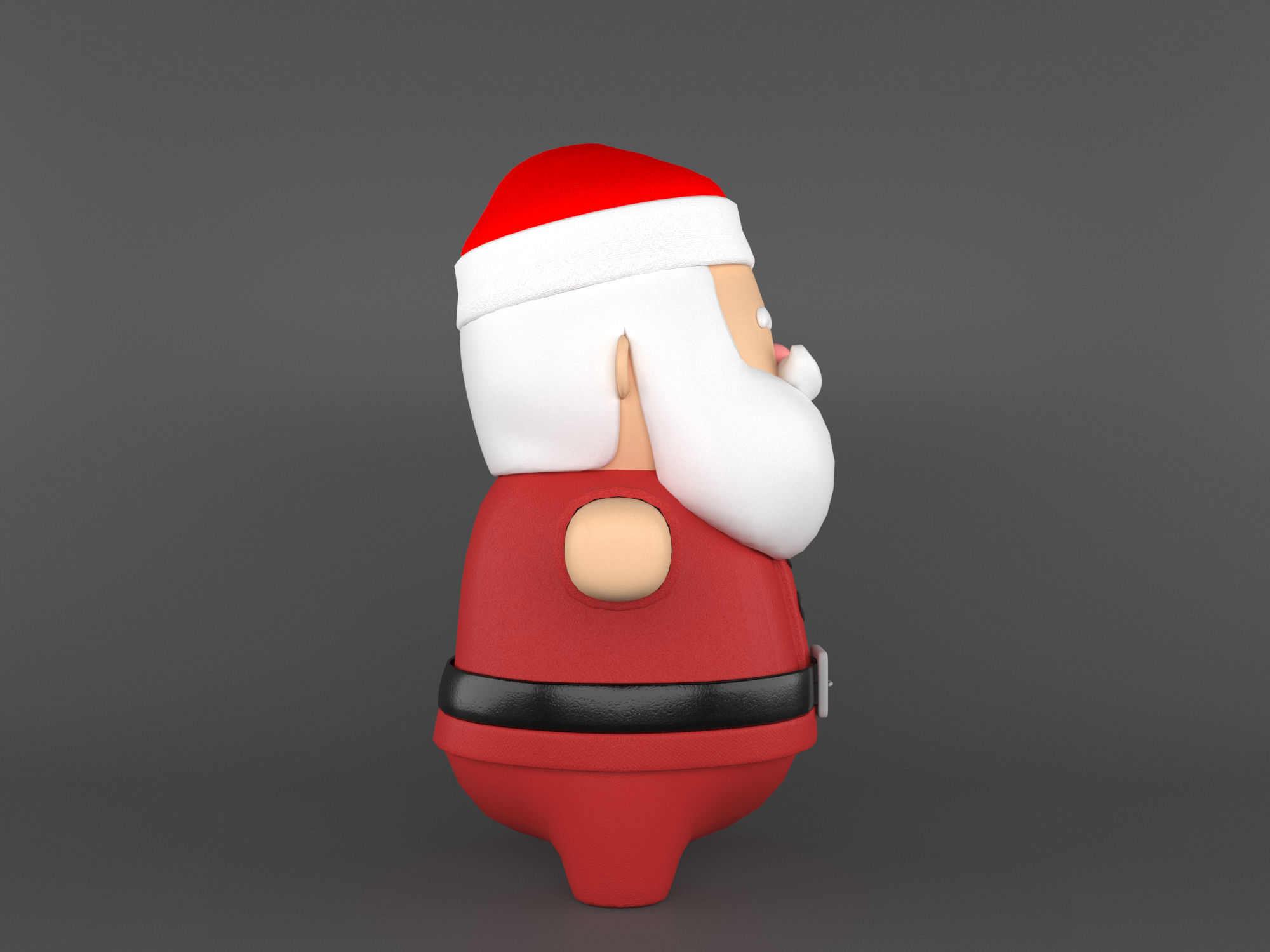 santa claus cartoon 3d model 3D model | CGTrader