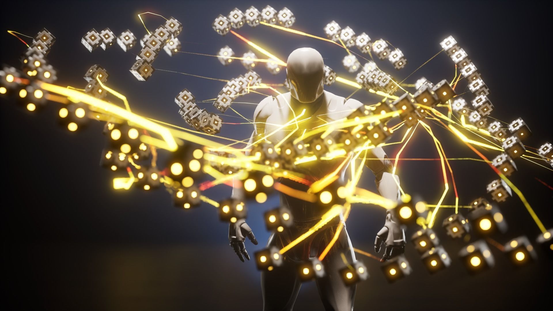 3D model CyberCube Flock VR / AR / low-poly | CGTrader